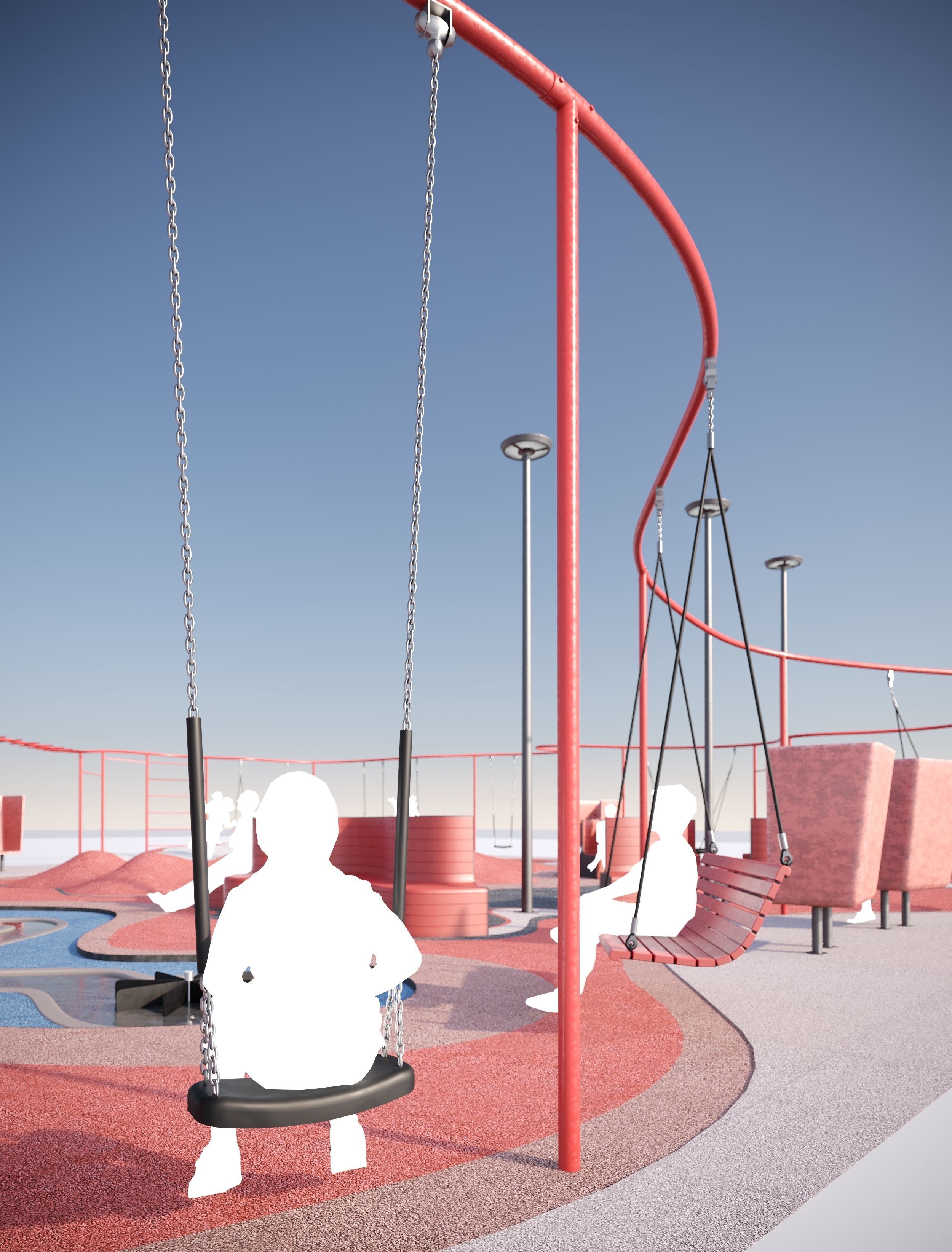 Modern playground 7 3D model | CGTrader