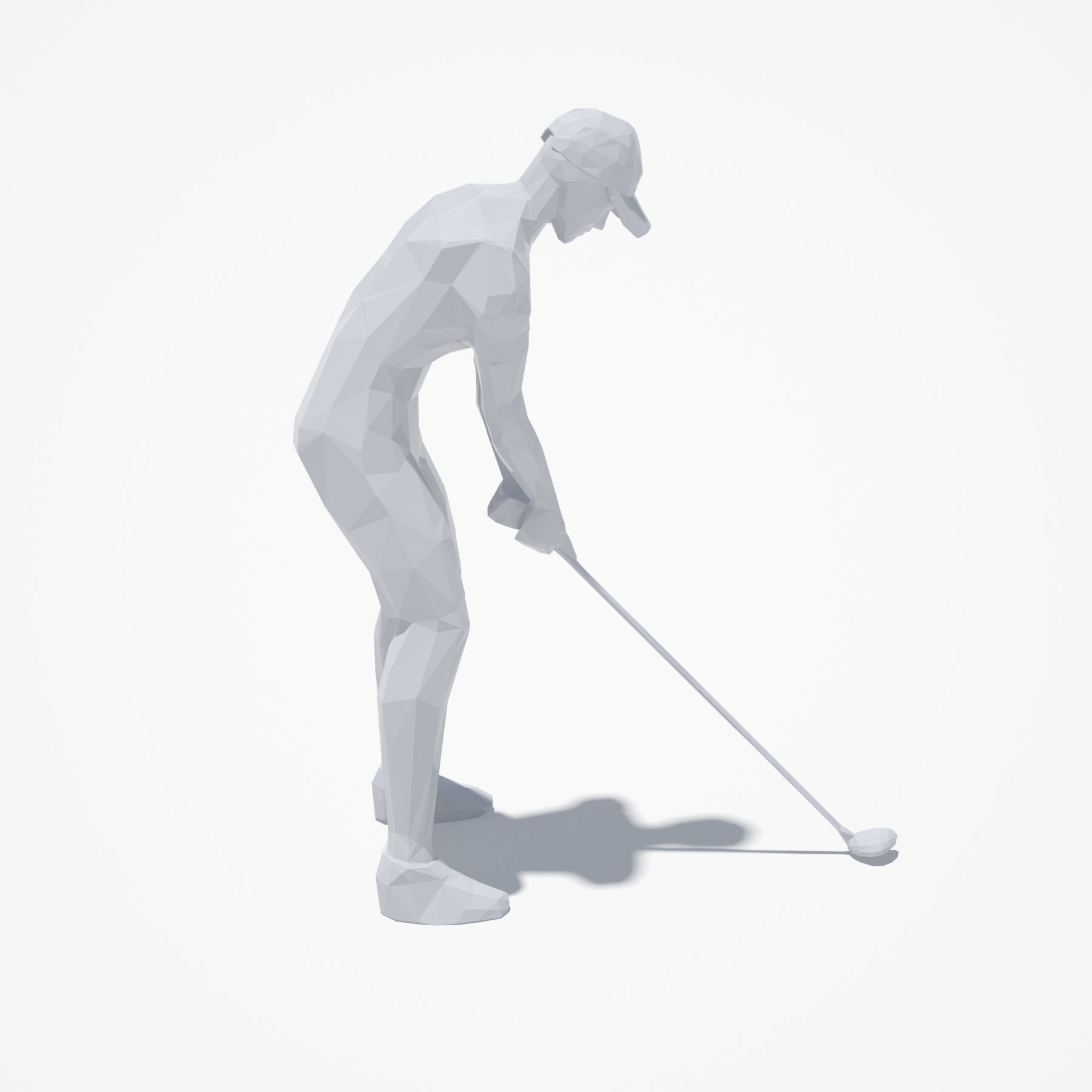 3D model Golf Pose Sport Character VR / AR / low-poly | CGTrader