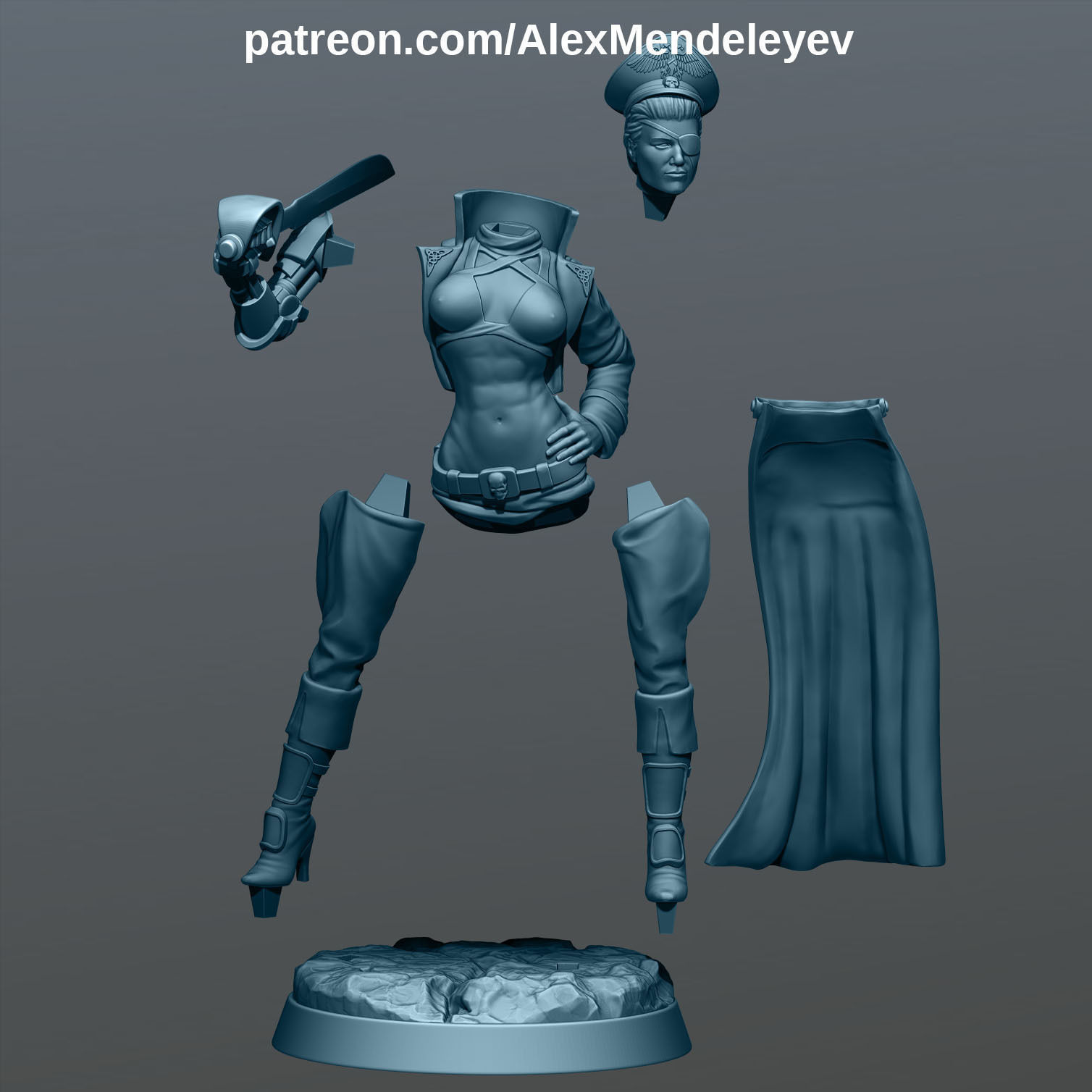 Imperium Officer 3D model 3D printable | CGTrader