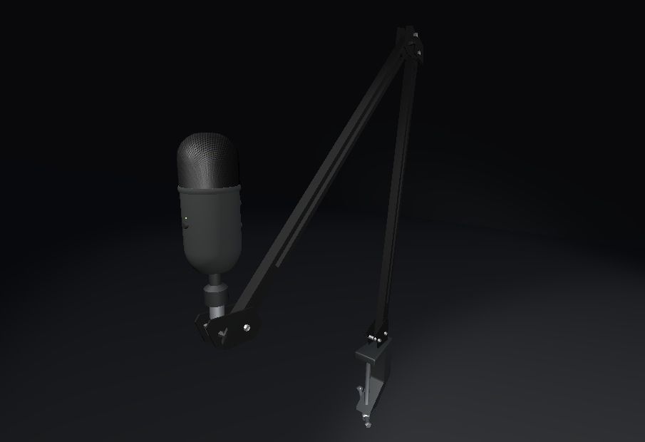 Simple microphone with bracket free VR / AR / low-poly 3D model | CGTrader
