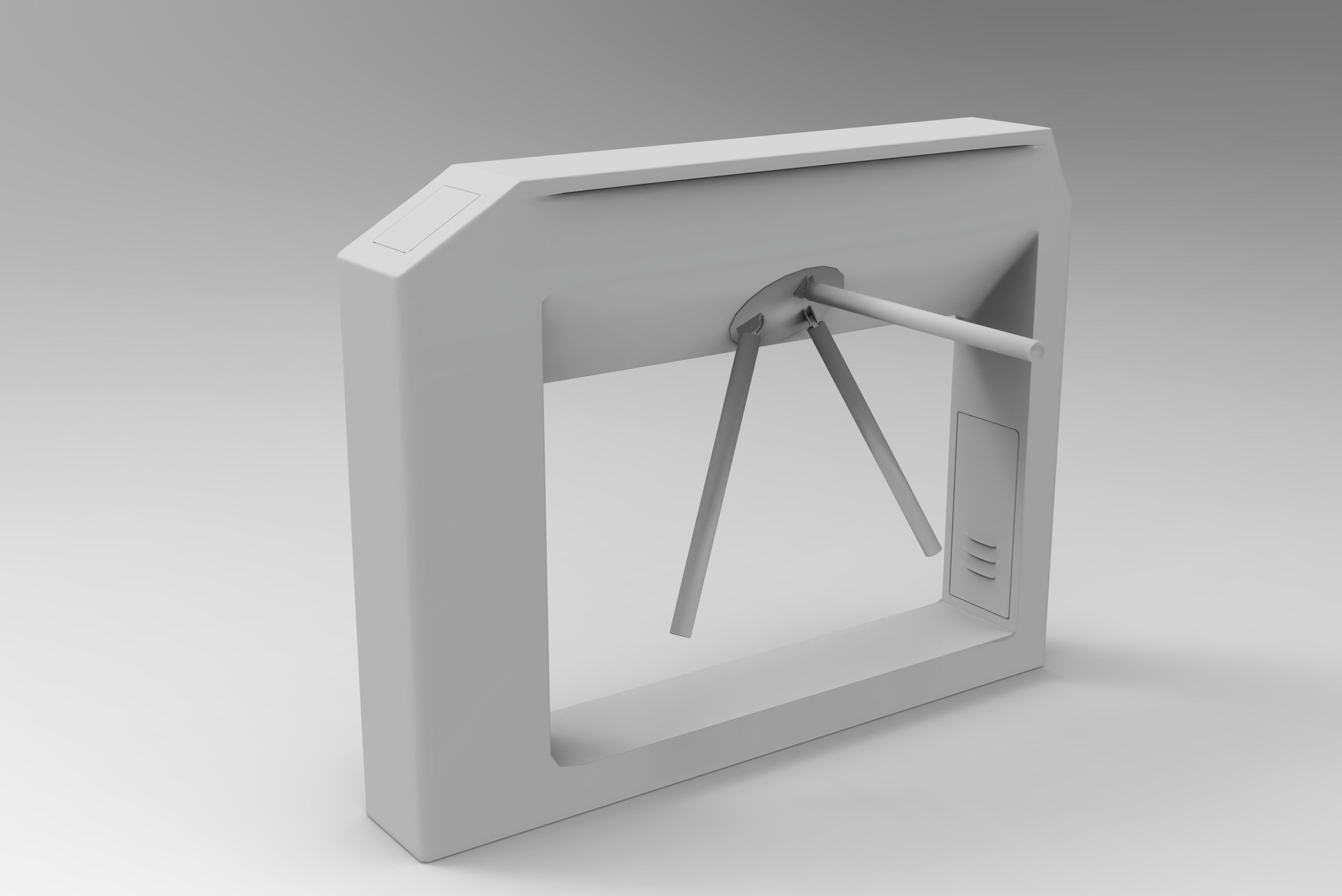 Tripod Turnstile Toll Gate 3D model | CGTrader