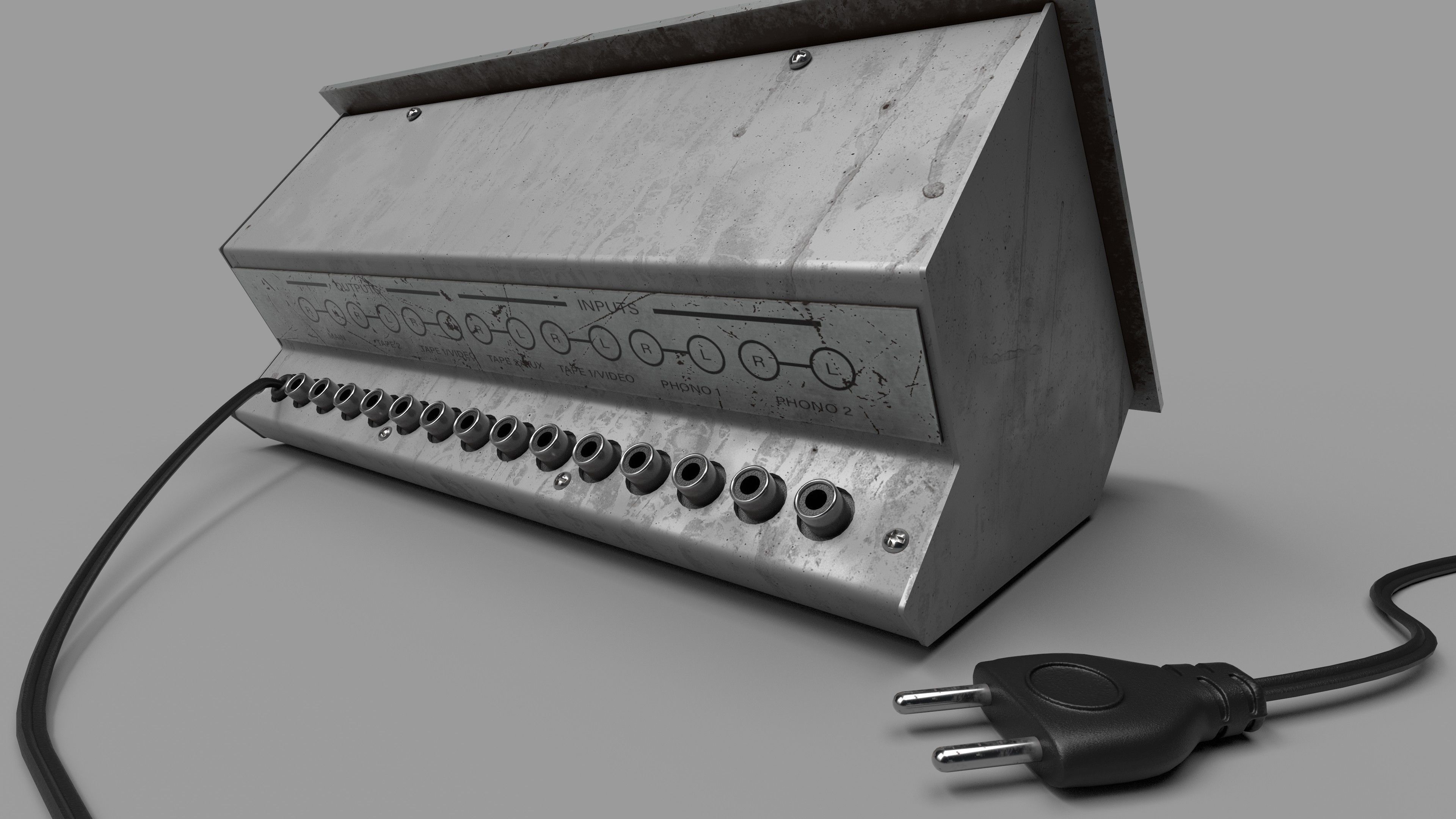 Vintage DJ Mixer 3D model | CGTrader