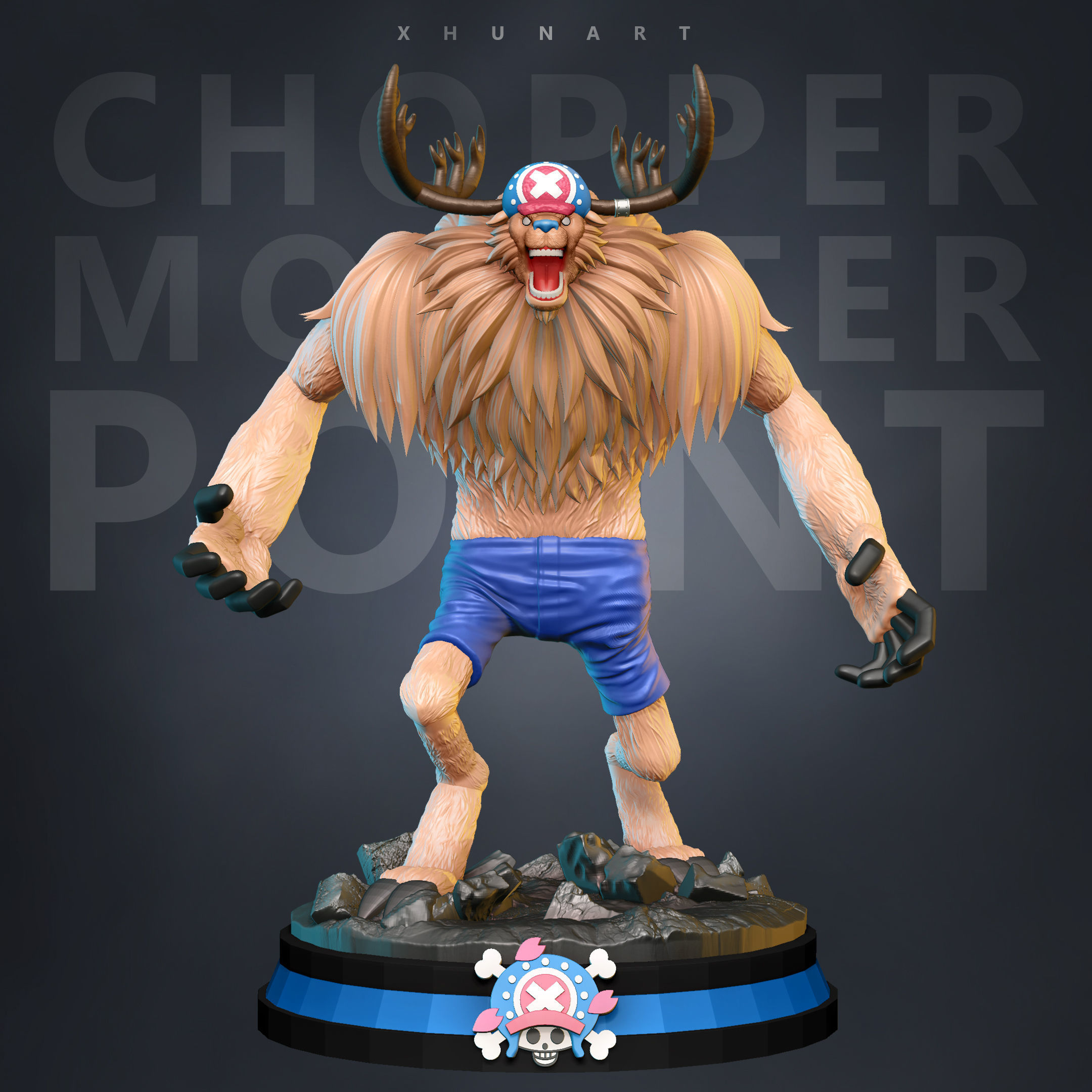 One Piece Chopper 3D model 3D printable | CGTrader