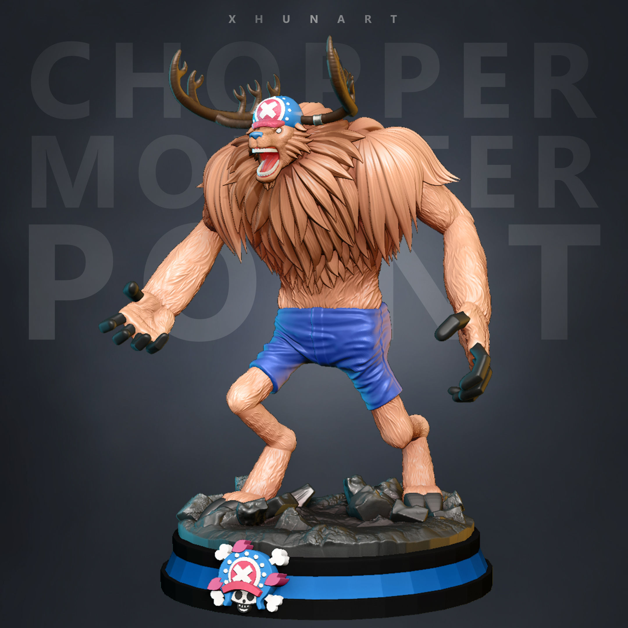 One Piece Chopper 3D model 3D printable | CGTrader