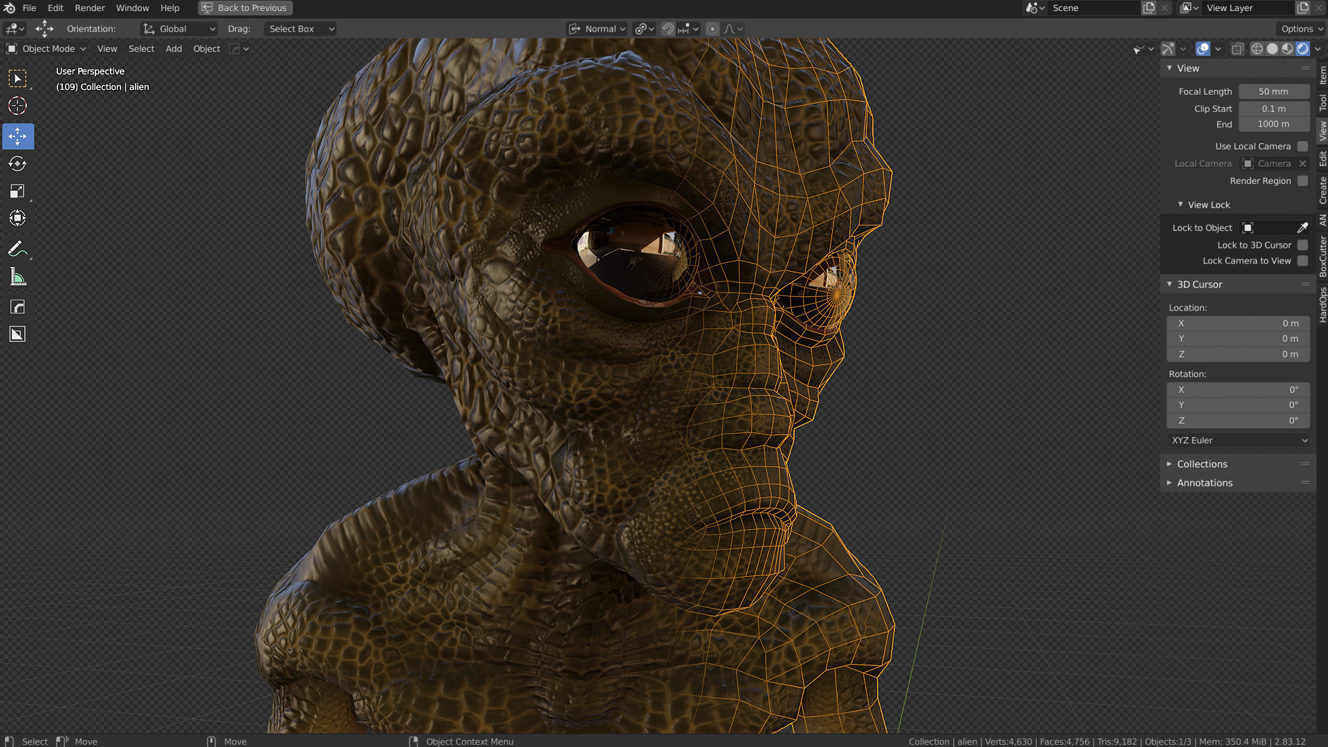 3D model Alien 02 VR / AR / low-poly | CGTrader
