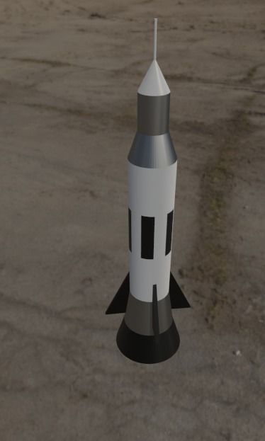 free simple rocket free 3D model | CGTrader
