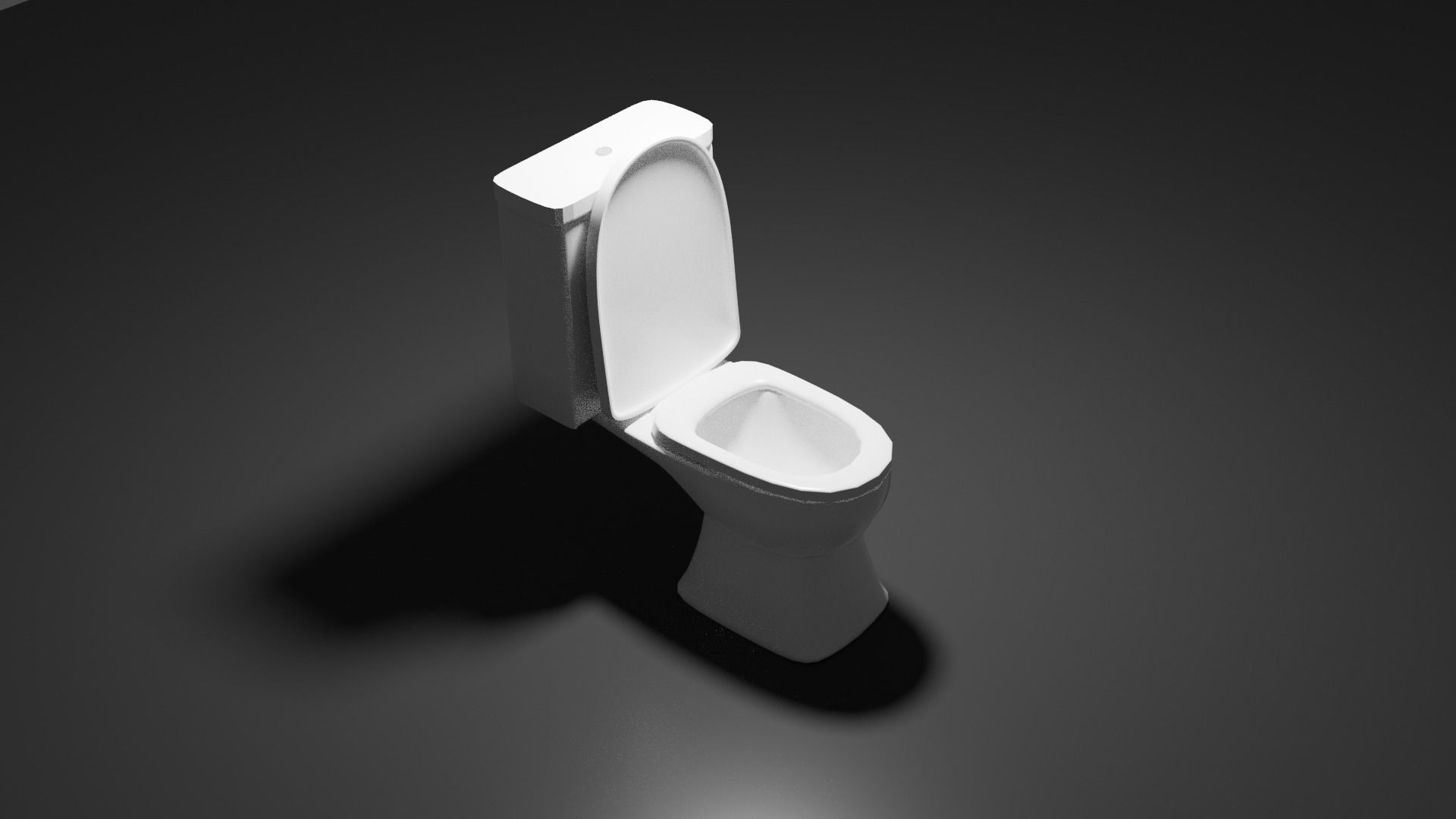 Basic Toilet free 3D model | CGTrader