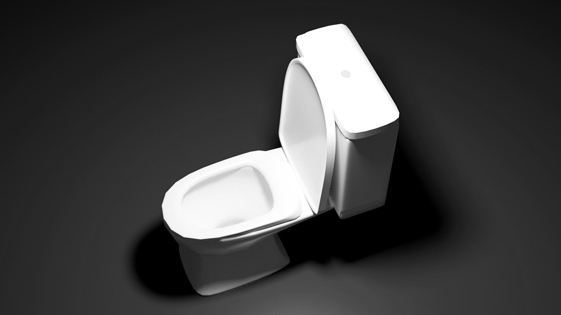 Basic Toilet free 3D model | CGTrader