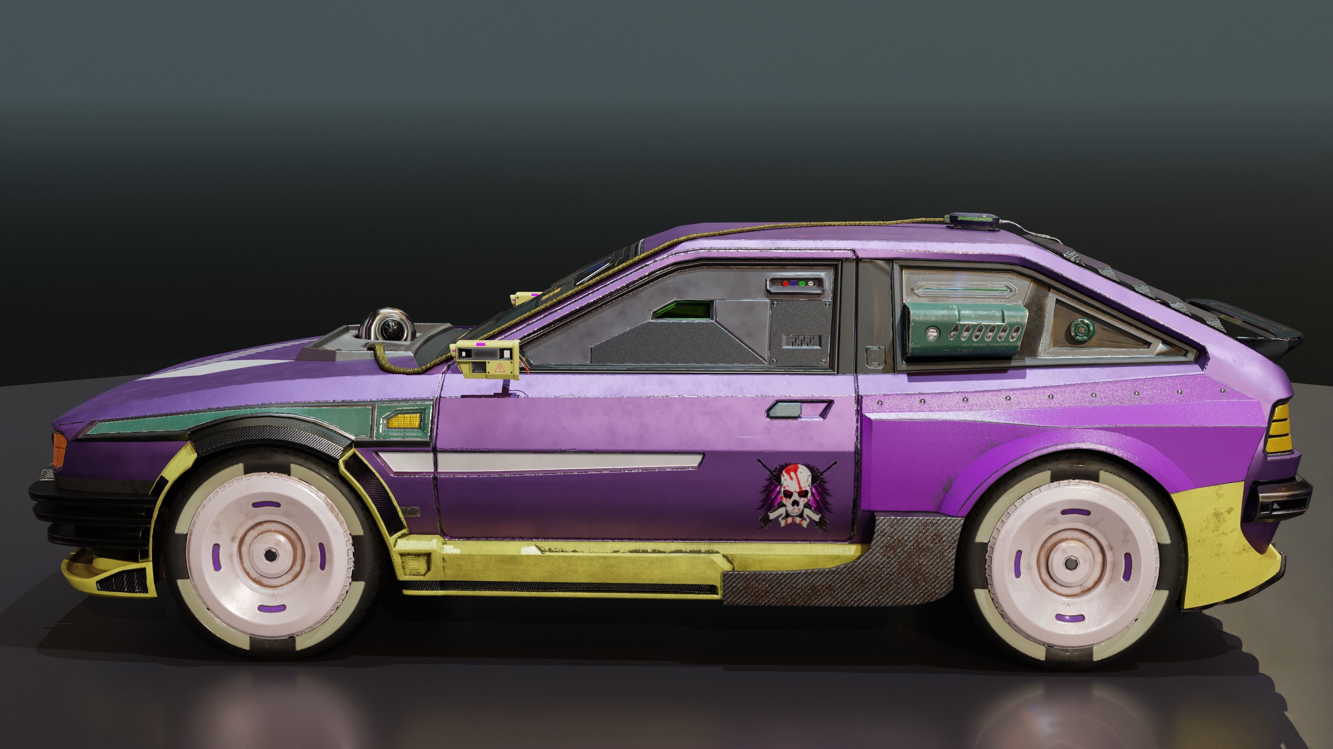 CyberCar free VR / AR / low-poly 3D model | CGTrader