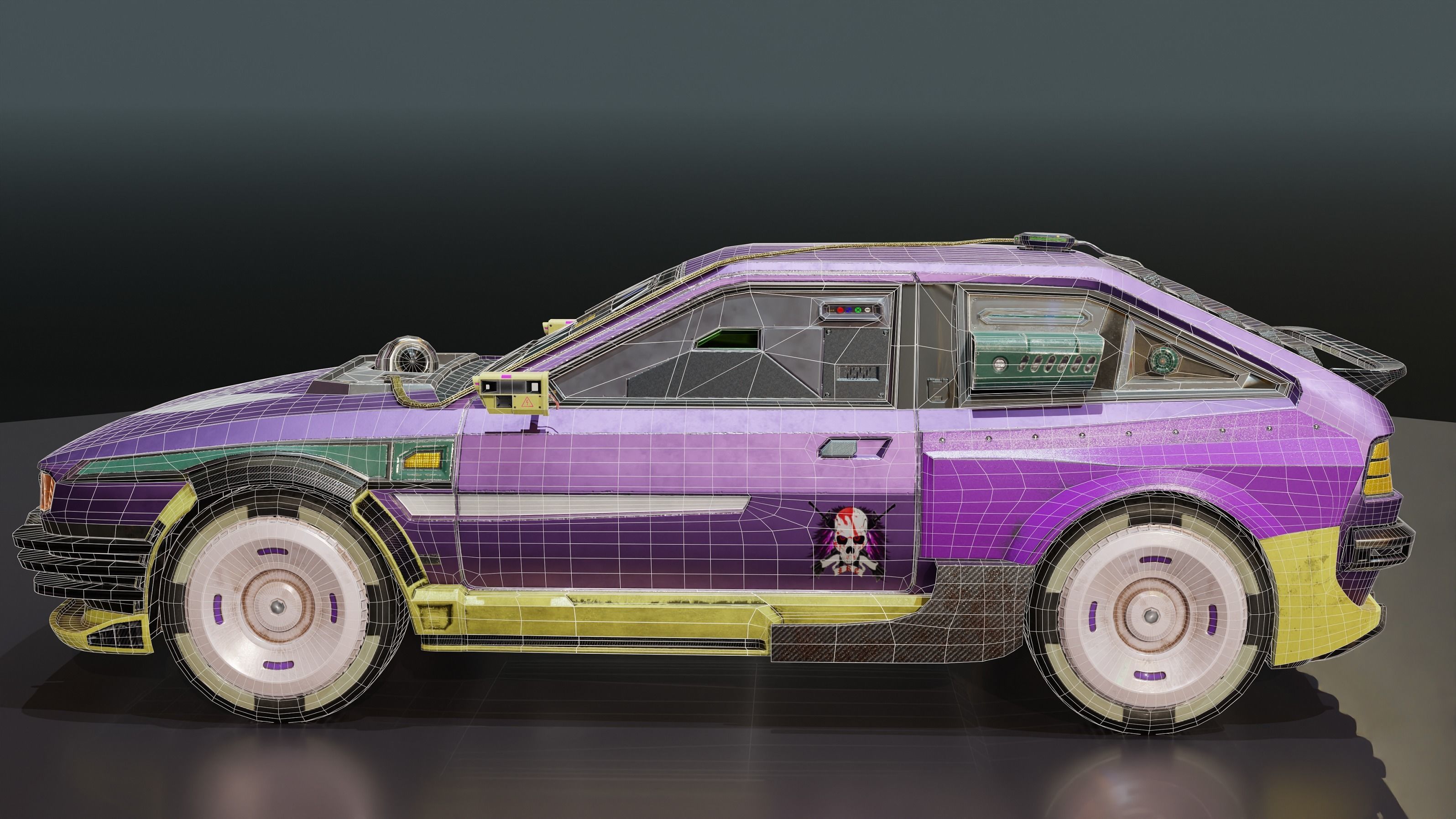 CyberCar free VR / AR / low-poly 3D model | CGTrader