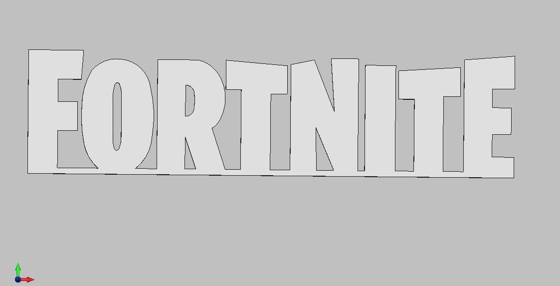 logo FORTNITE 3D 3D model 3D printable | CGTrader