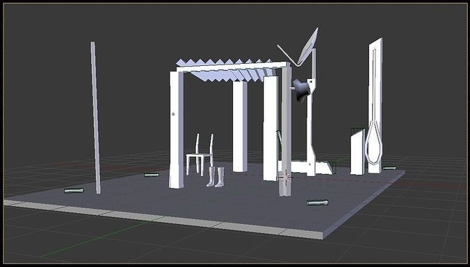 Pack Props free VR / AR / low-poly 3D model | CGTrader