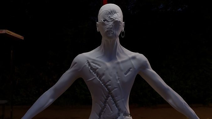mutant man dressed free 3D model | CGTrader
