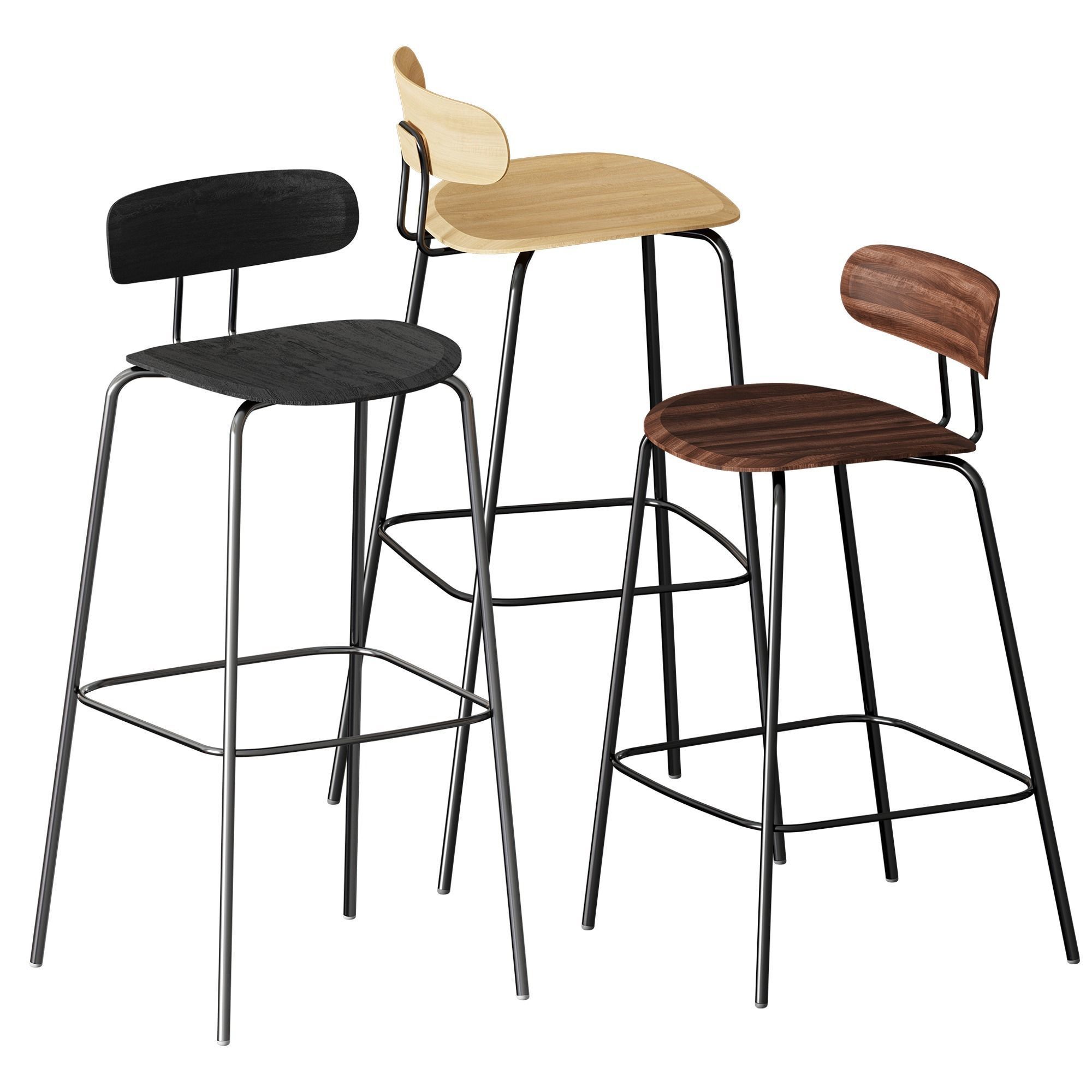 ZEITRAUM OKITO BAR STOOL 3D model | CGTrader