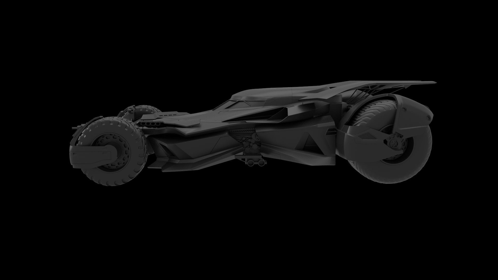 Batmobile 3d Printed 3D model 3D printable | CGTrader