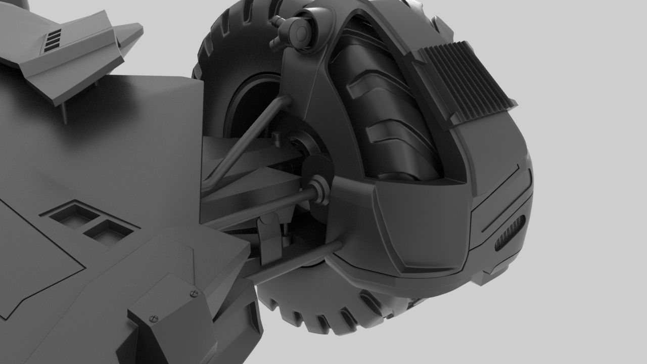 Batmobile 3d Printed 3D model 3D printable | CGTrader