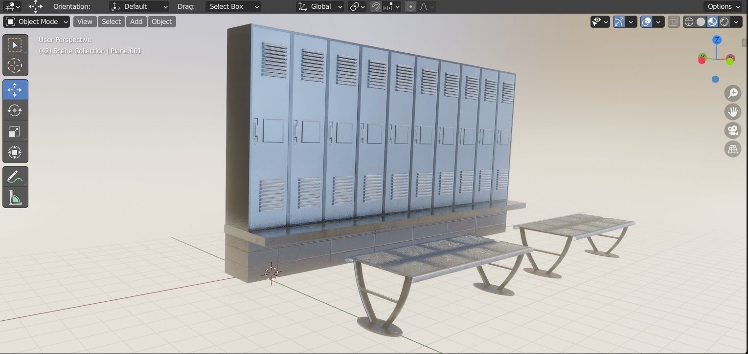 locker free 3D model | CGTrader