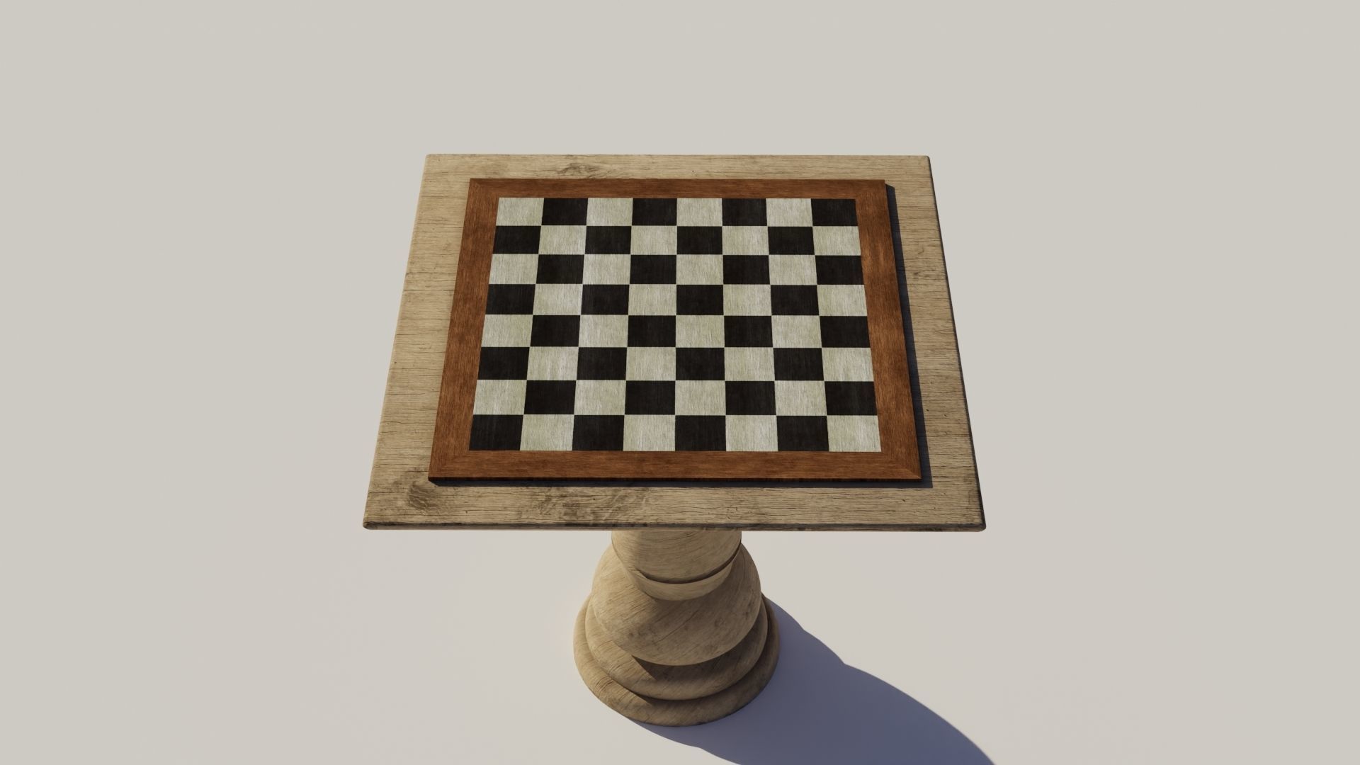 3D model Chess table 3D model textures 2-4K VR / AR / low-poly animated ...