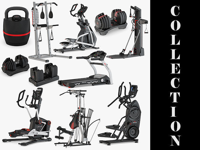 3D model 11 Bowflex Machines Collection VR / AR / low-poly | CGTrader