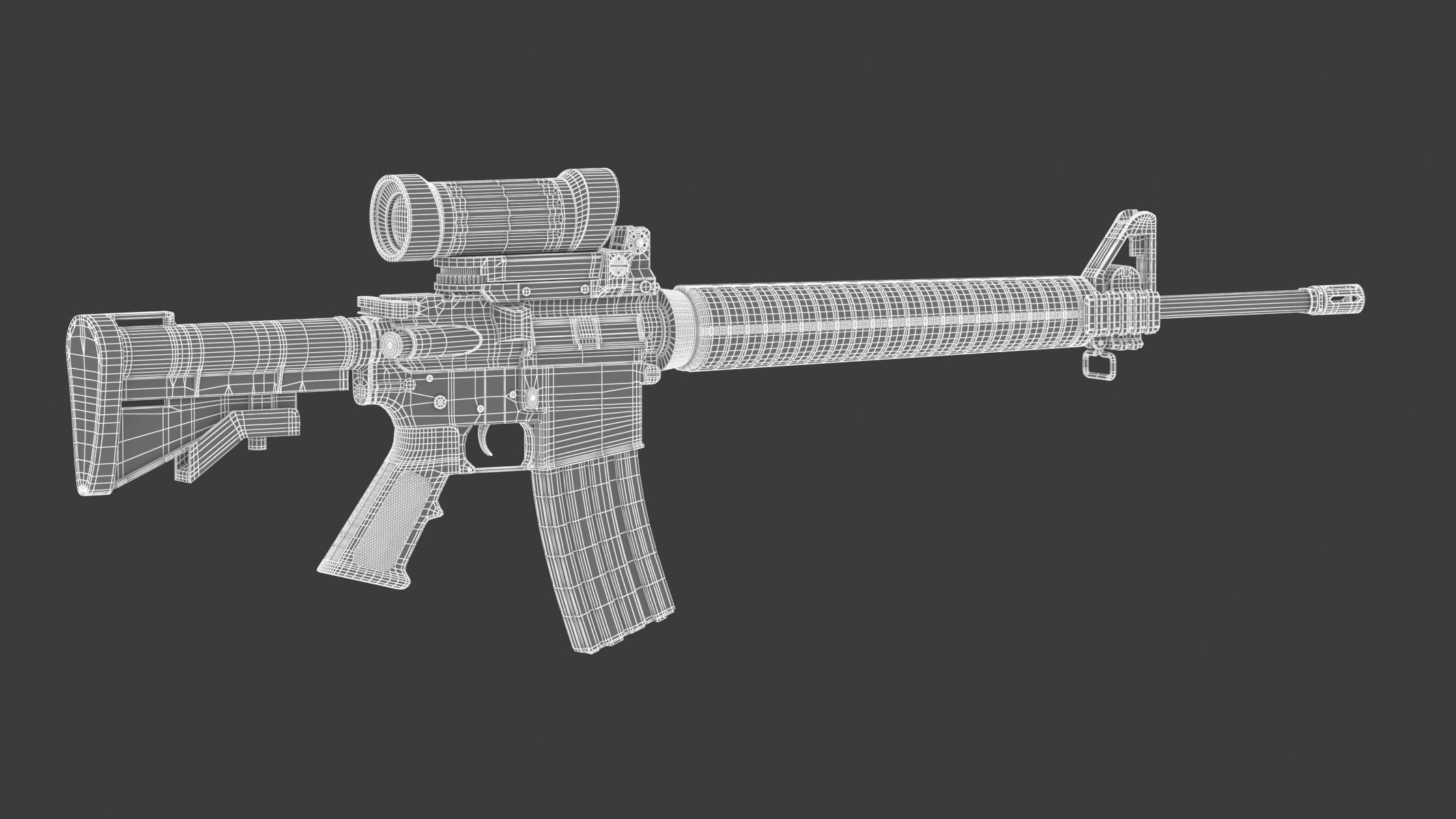 Colt Canada C7A2 3D model | CGTrader