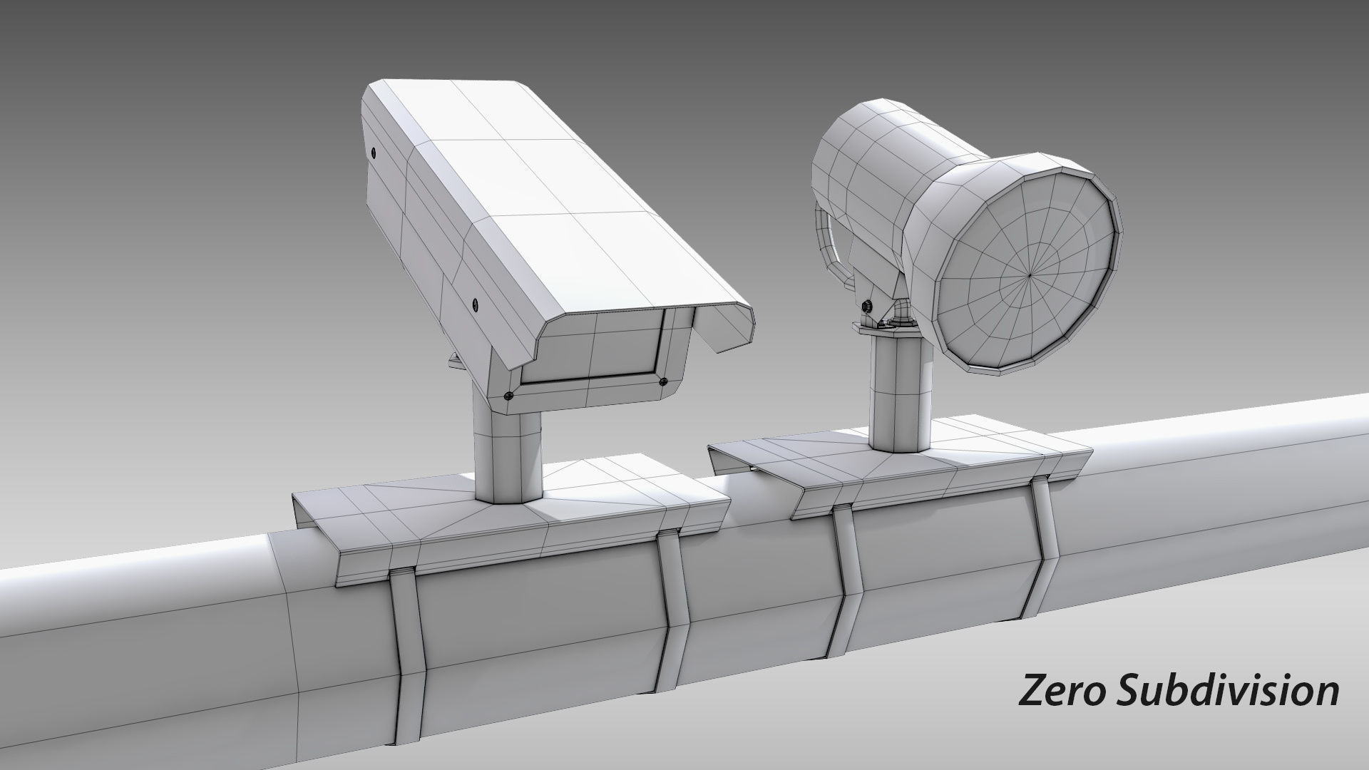 Intersection Traffic Light and Camera 3D model | CGTrader