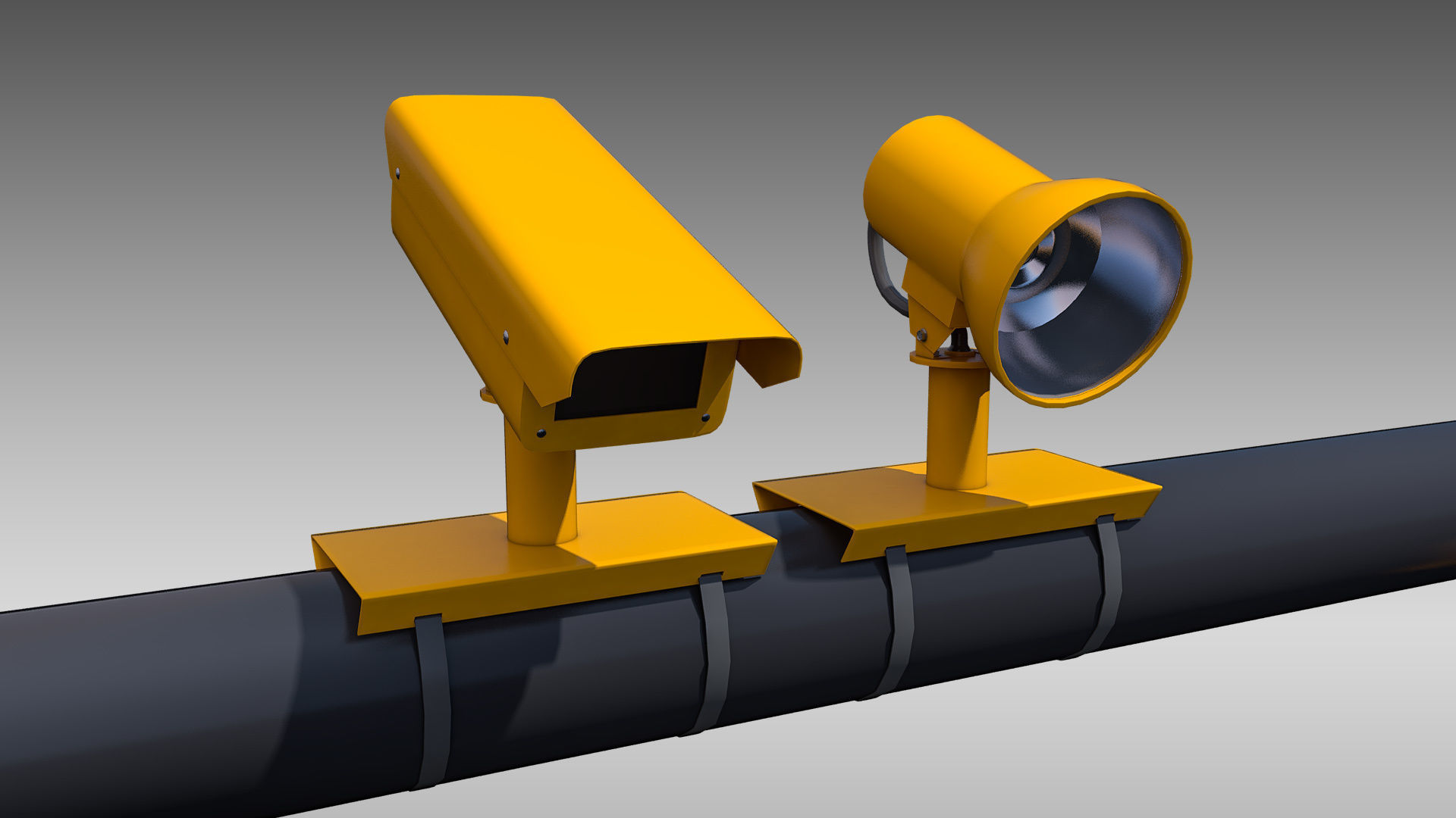Intersection Traffic Light and Camera 3D model | CGTrader