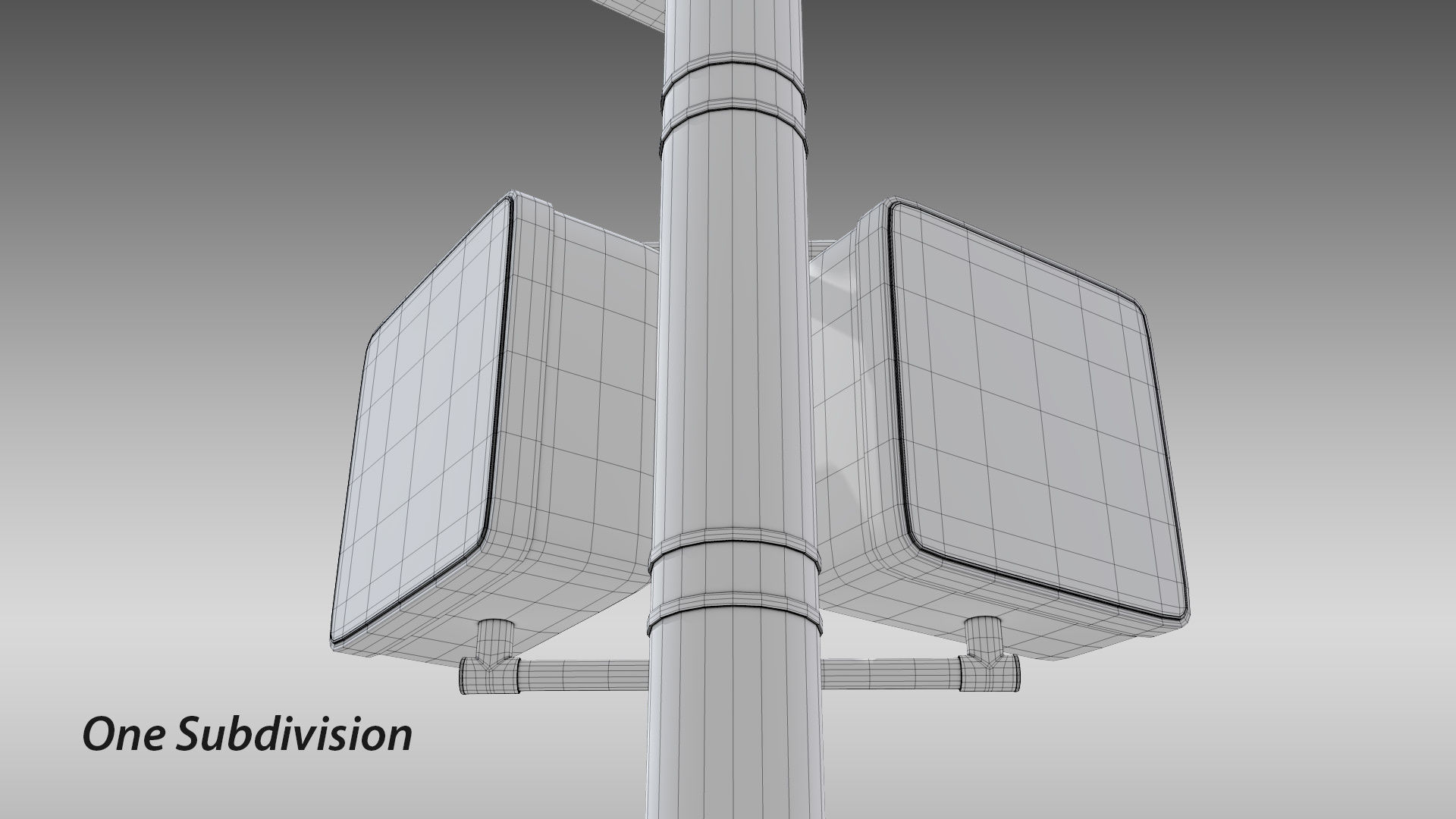 Intersection Traffic Light and Camera 3D model | CGTrader