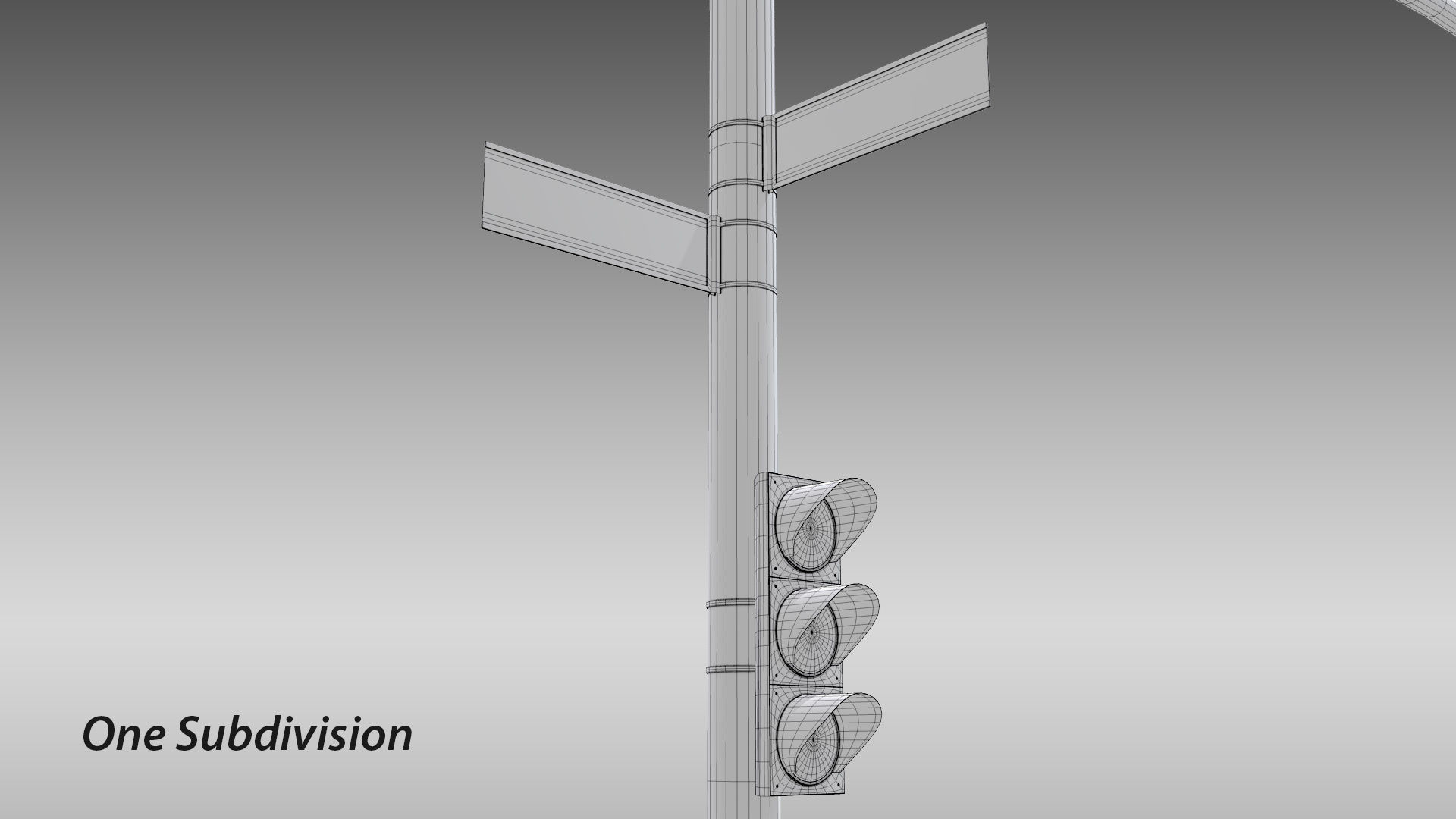 Intersection Traffic Light and Camera 3D model | CGTrader