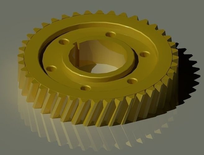 Mechanical Gear 3D model animated | CGTrader