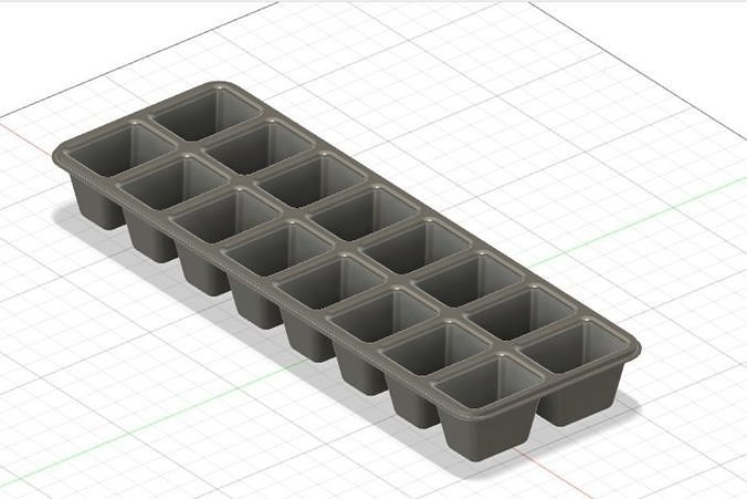 Ice Cube Tray A free 3D model 3D printable | CGTrader