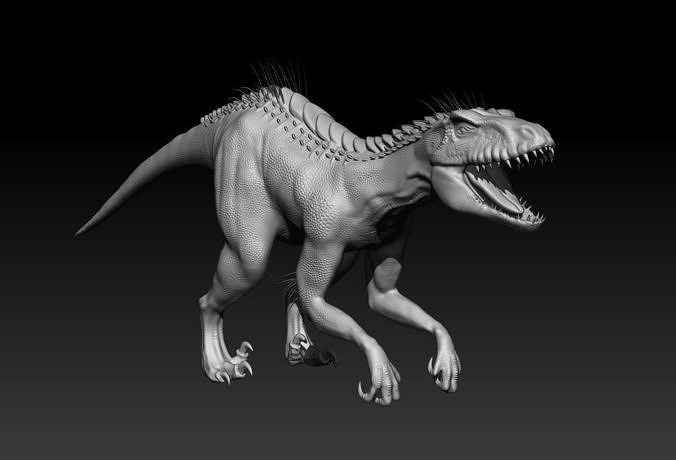 Indoraptor t - rex 3D model | CGTrader