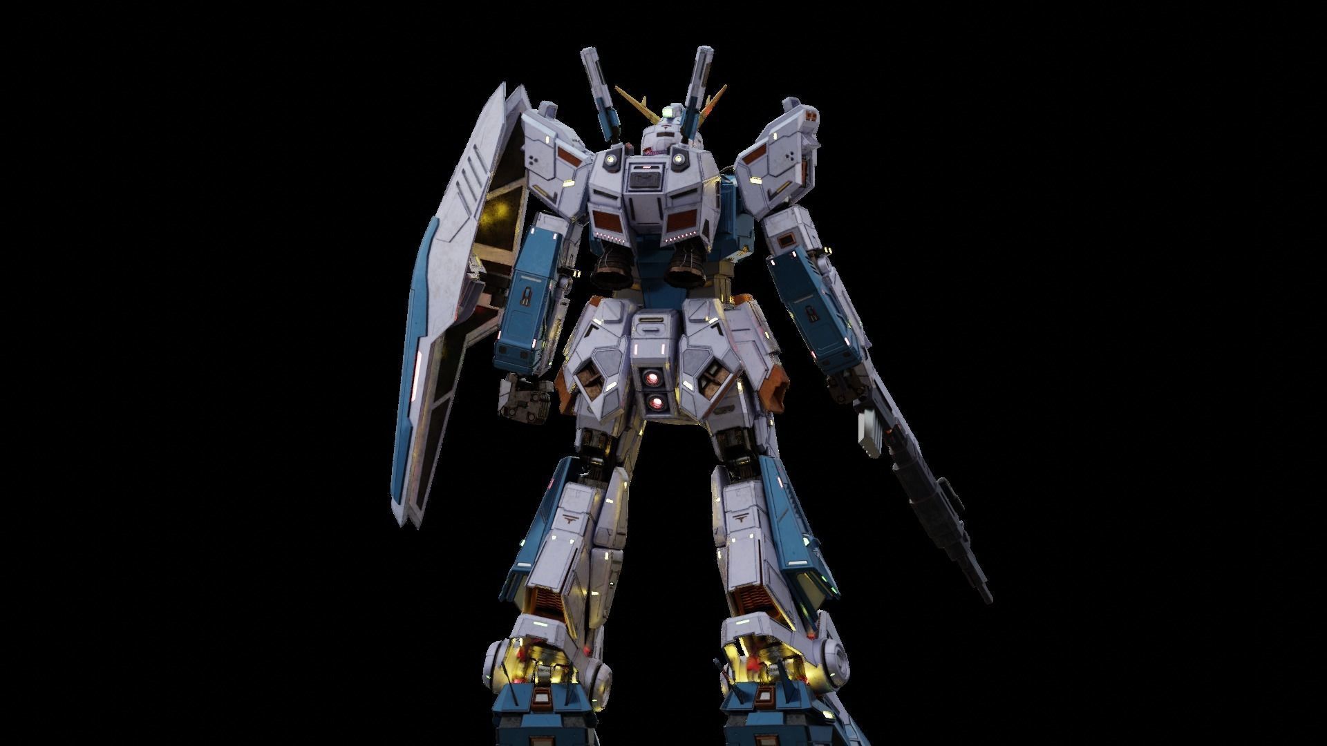 RX-78 NT-1 Gundam Alex 3D model rigged | CGTrader