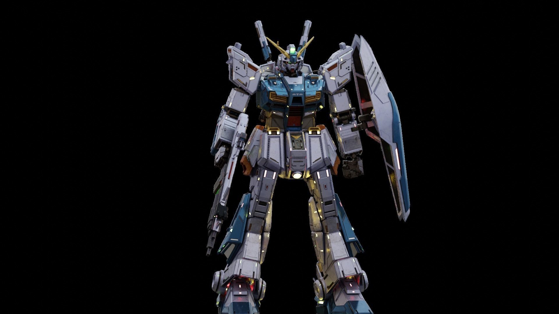 RX-78 NT-1 Gundam Alex 3D model rigged | CGTrader