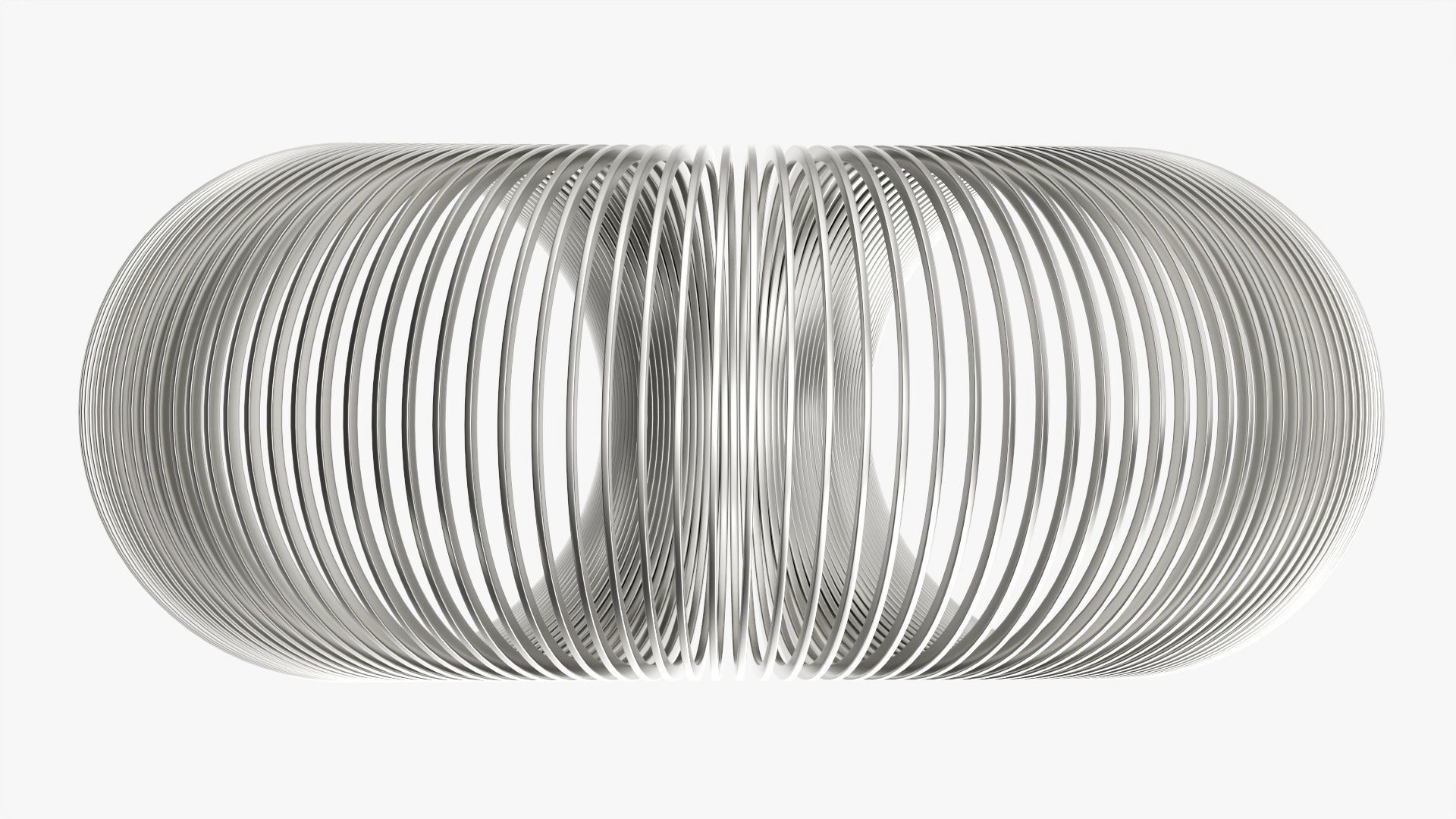 Stretched metal spring toy 3D model | CGTrader