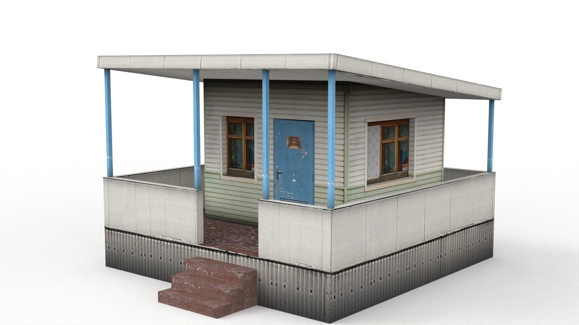 3D model Railway Booth VR / AR / low-poly | CGTrader