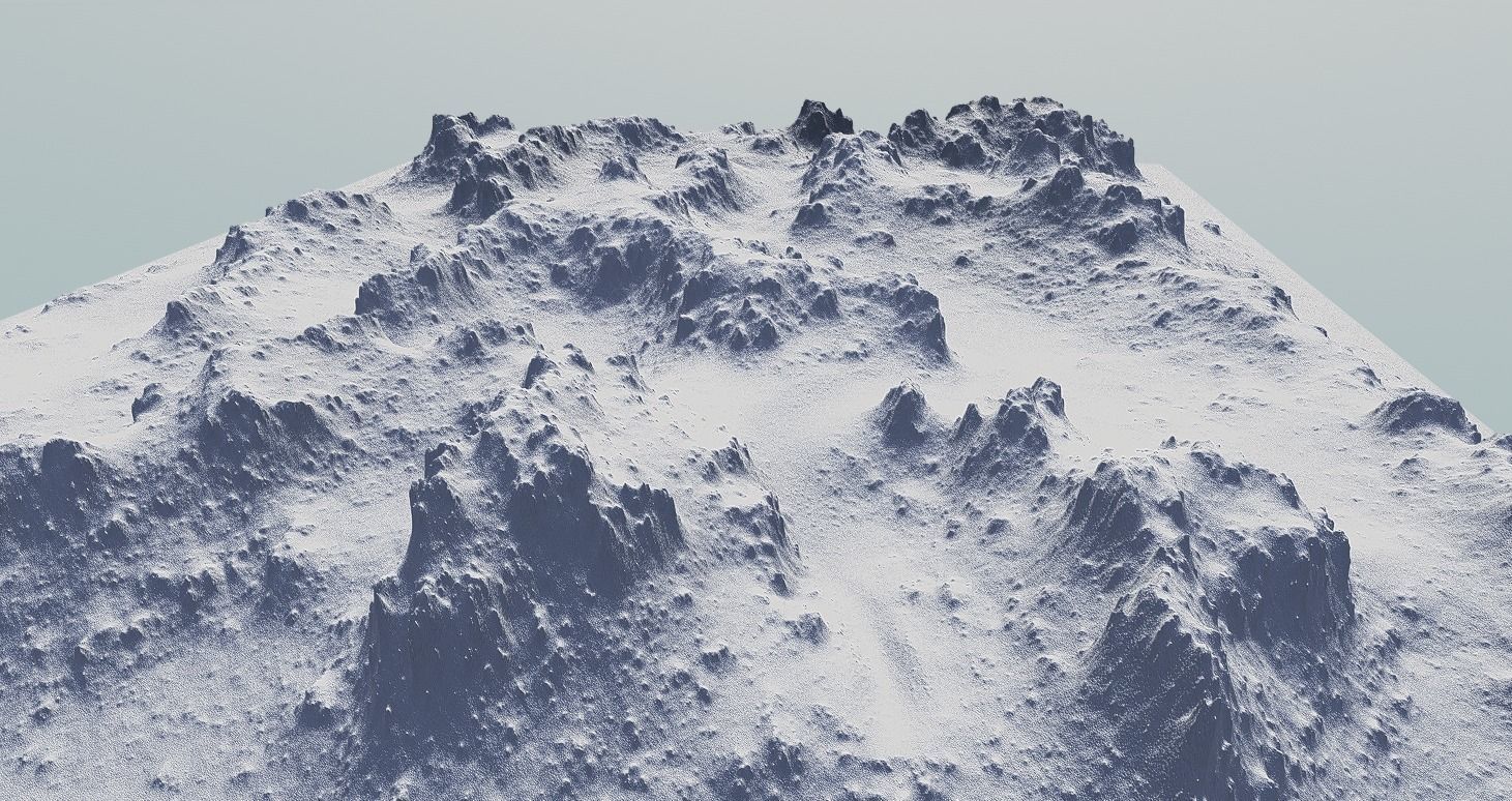 4k Mountain terrain Heightmap 3D model | CGTrader