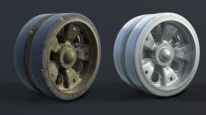 T-55 Tank Road Wheel 3D model | CGTrader
