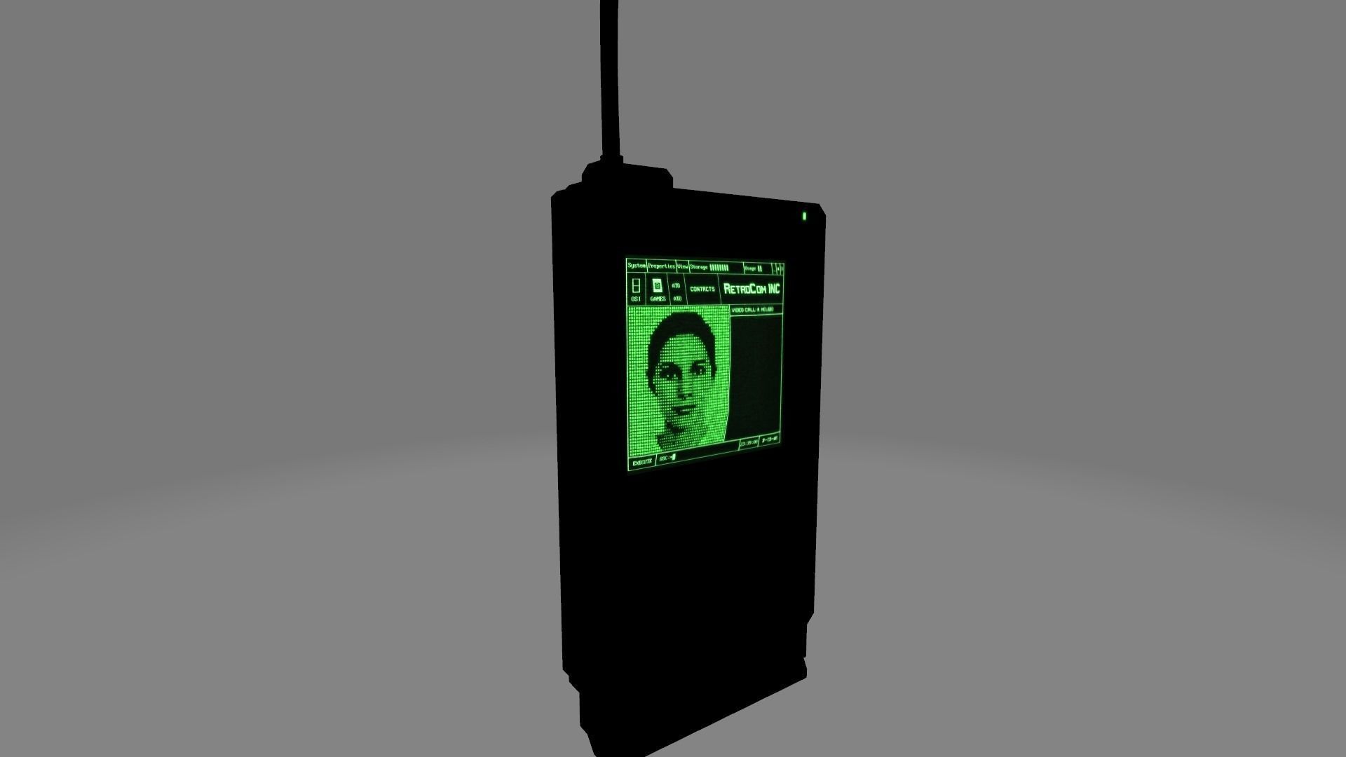 3D model 80s Sci Fi Cell Phone VR / AR / low-poly | CGTrader
