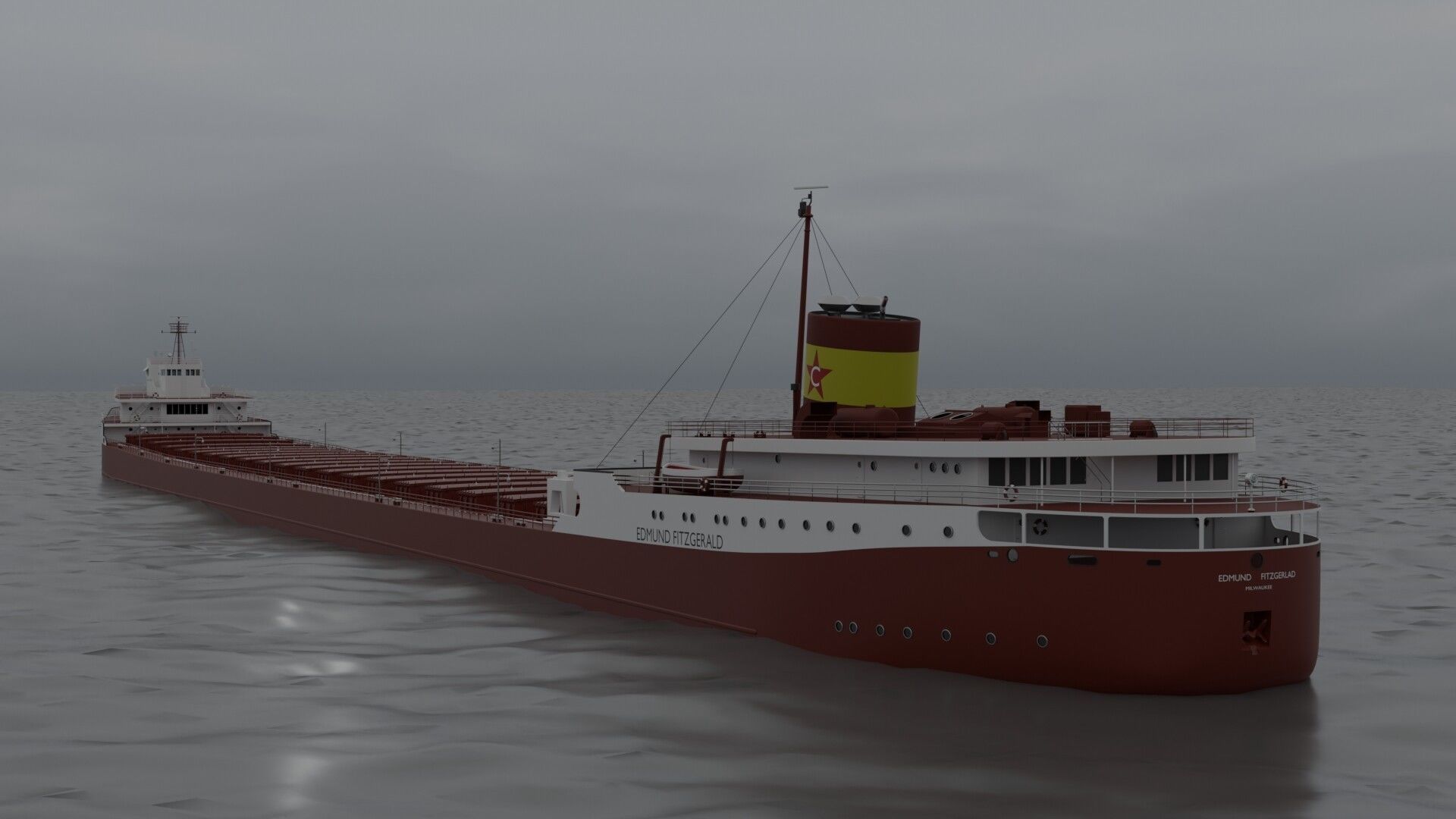 Edmund Fitzgerald 3D model 3D model | CGTrader