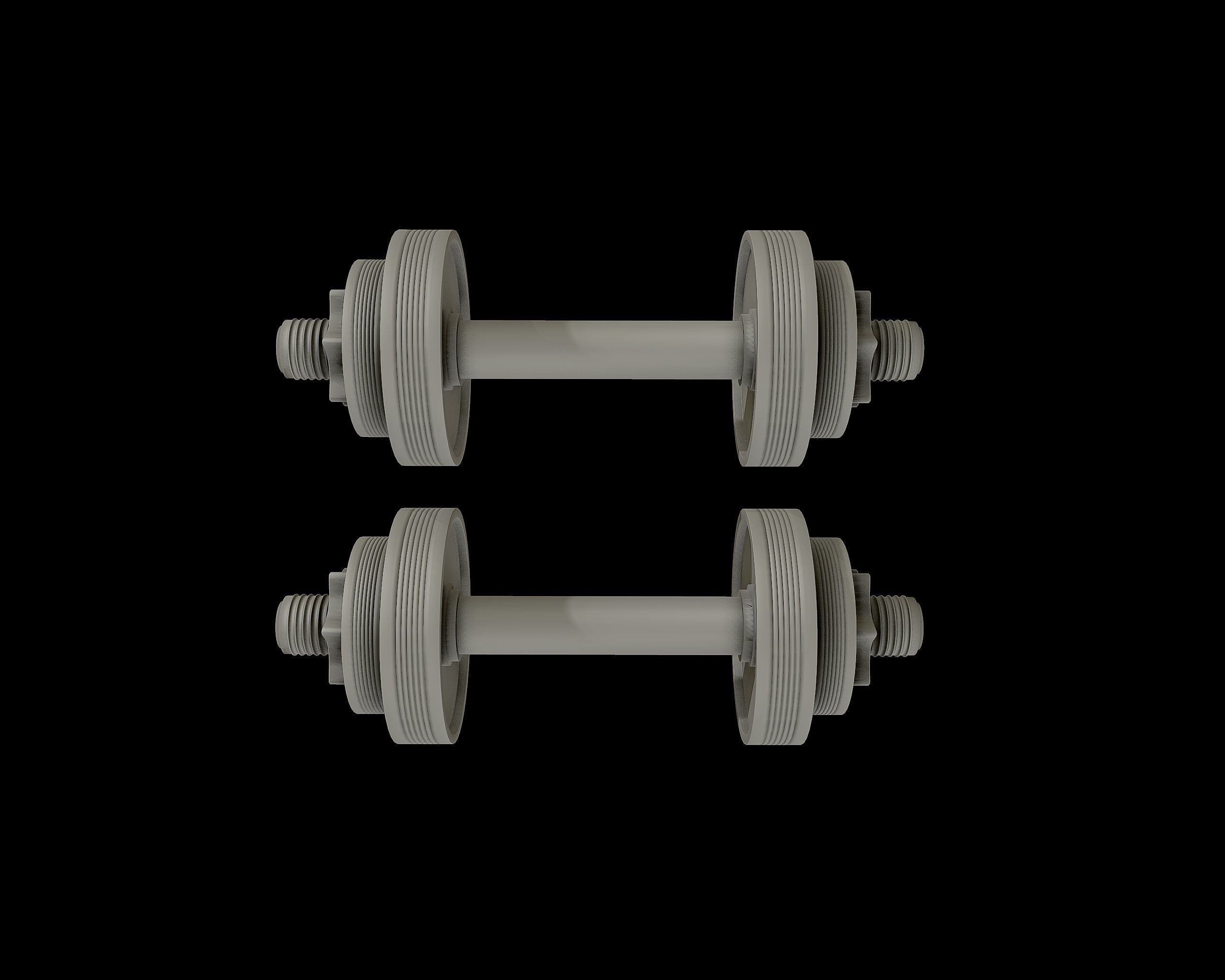 Dumbbell 3D model two dumbbells 3D model | CGTrader