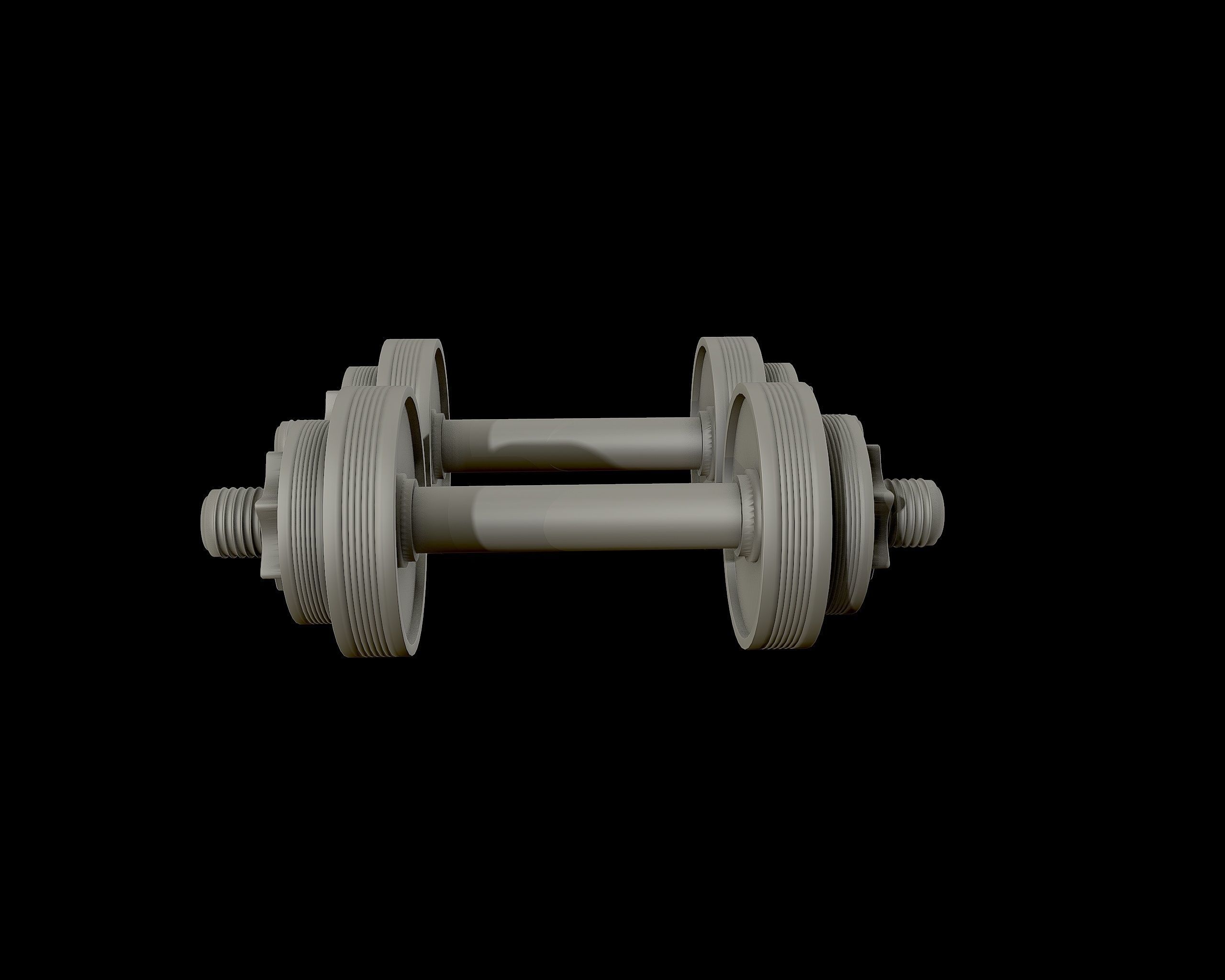 Dumbbell 3D model two dumbbells 3D model | CGTrader