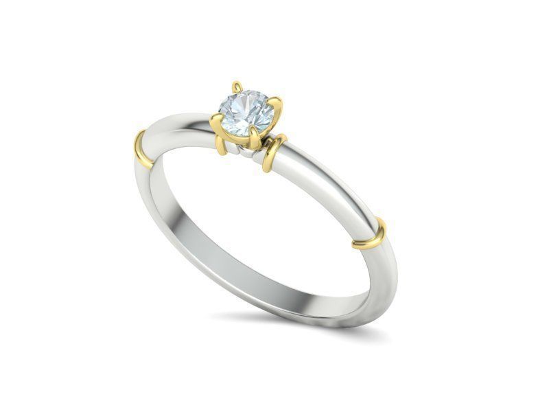 Engagement ring Promise ring Own design 3dmodel 3D model 3D printable ...