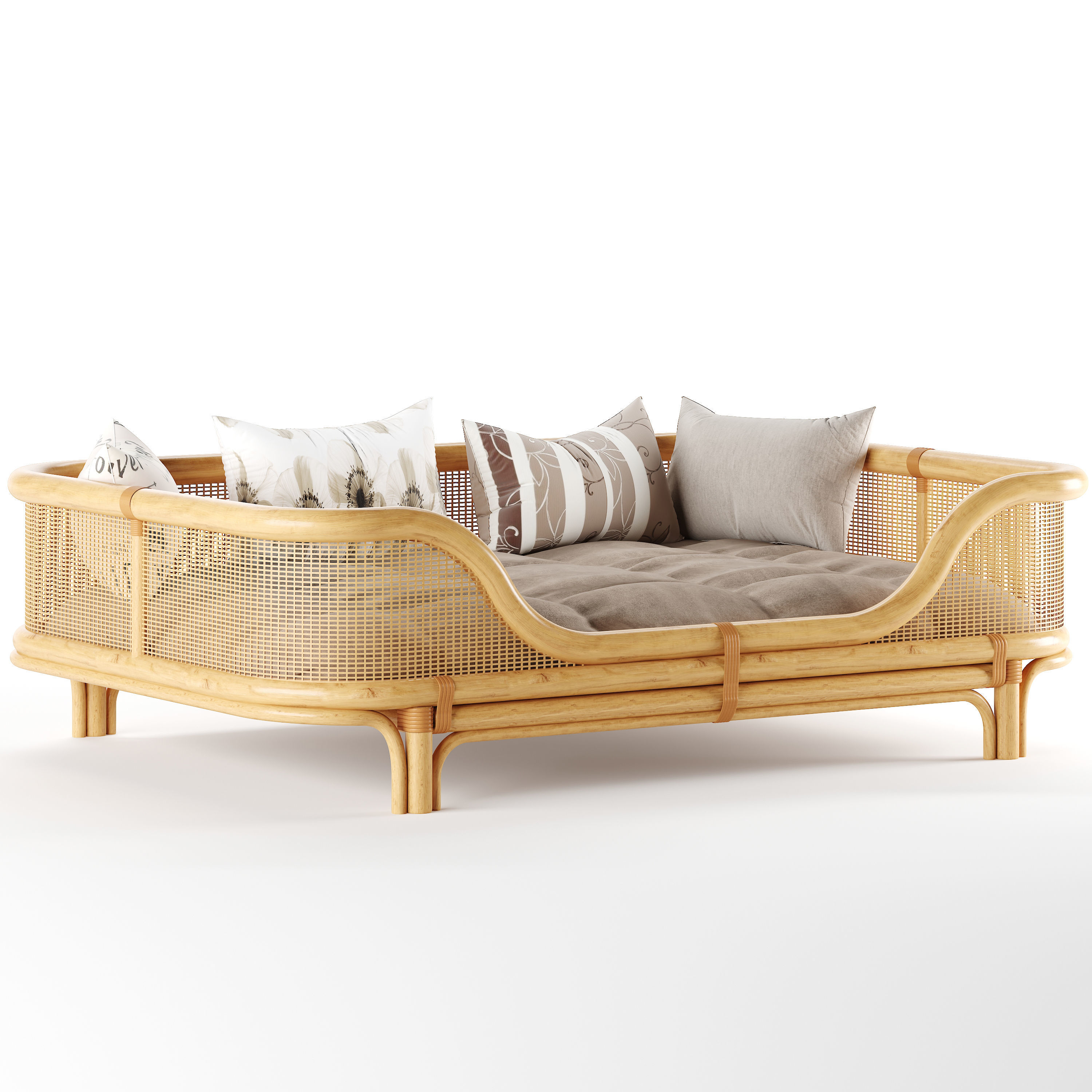 sofa Venus Rattan Daybed 3D model | CGTrader