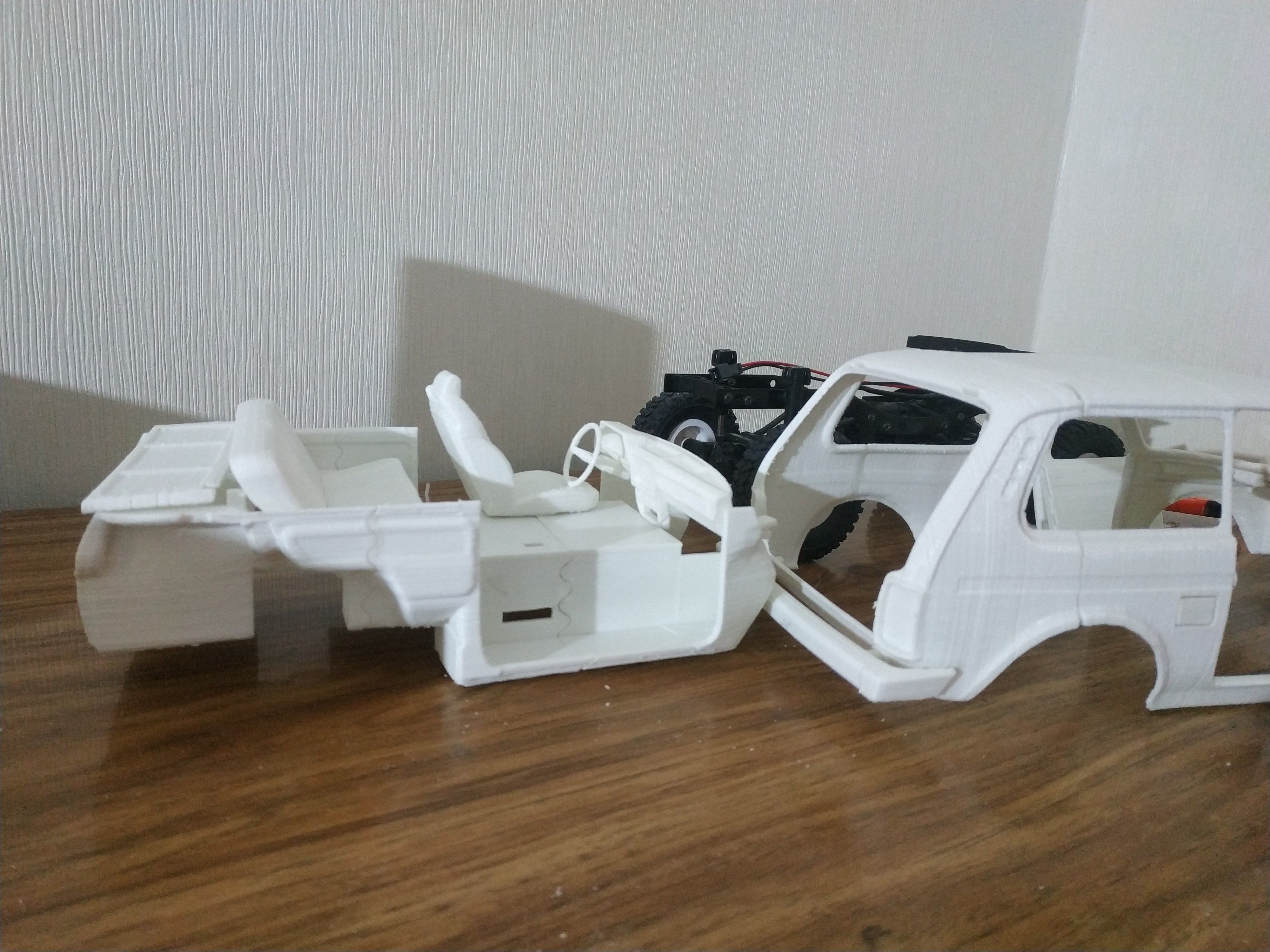 RC car Lada Niva with interior chassis WPL C24 stl file 3D model 3D ...