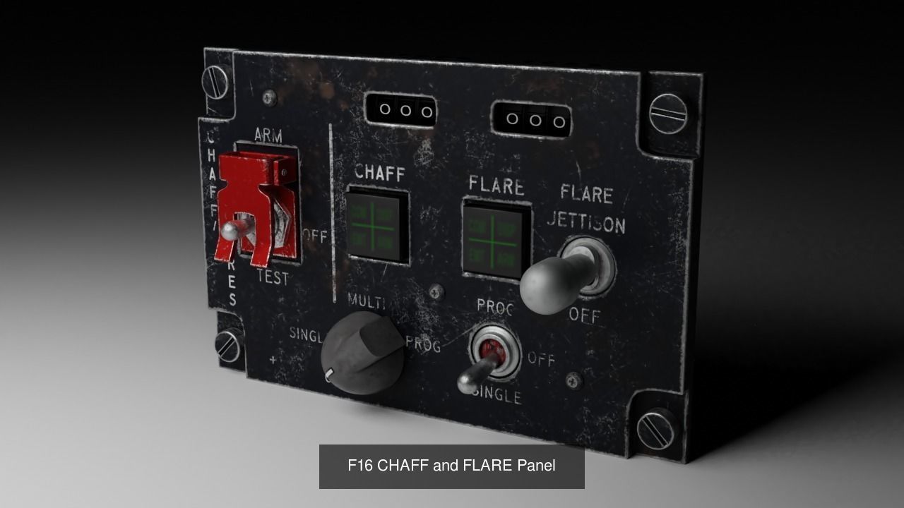 F16 Left Auxiliary Console 3D Model Collection | CGTrader