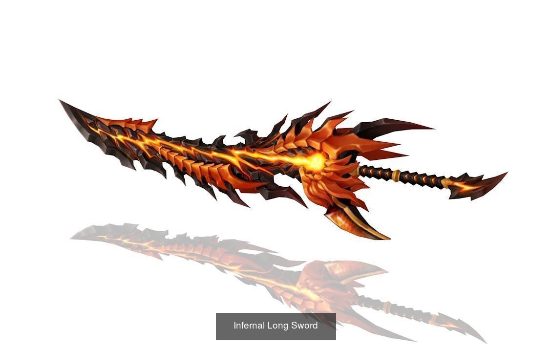 3D Model Collection Infernal Weapons VR / AR / low-poly | CGTrader