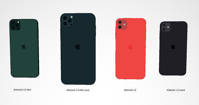 Apple iPhone 12 Collection 3D model | CGTrader