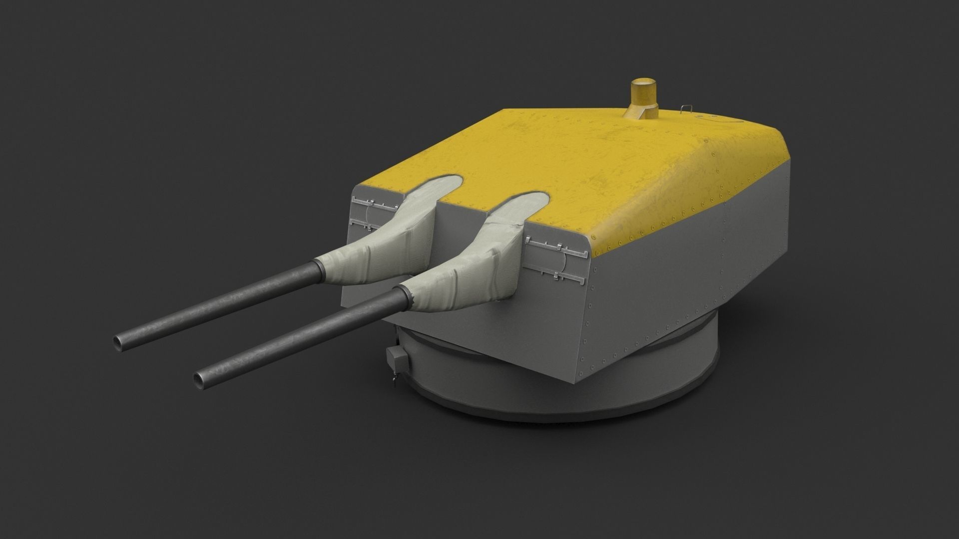 3D model 15cm SK C28 naval gun - version 1 VR / AR / low-poly | CGTrader