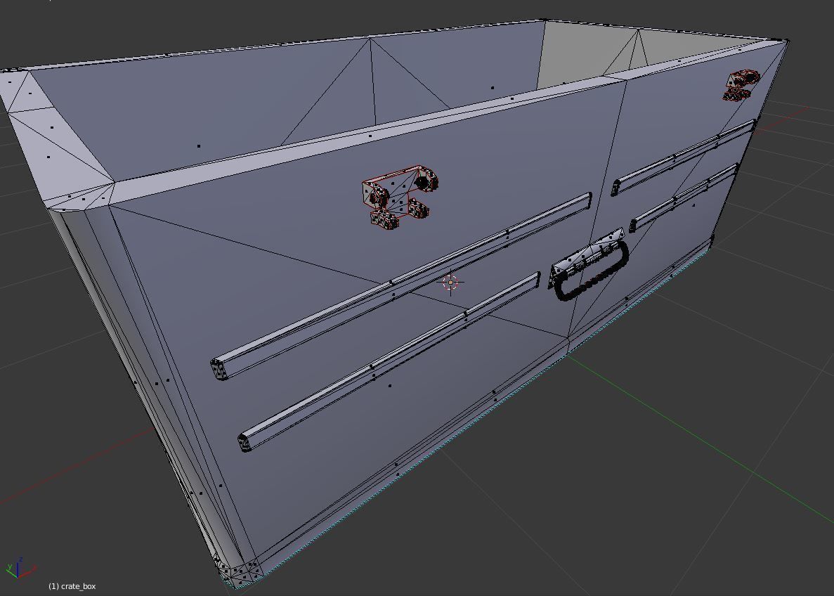 3D model Rusty Military Metal Crate Low-poly VR / AR / low-poly | CGTrader