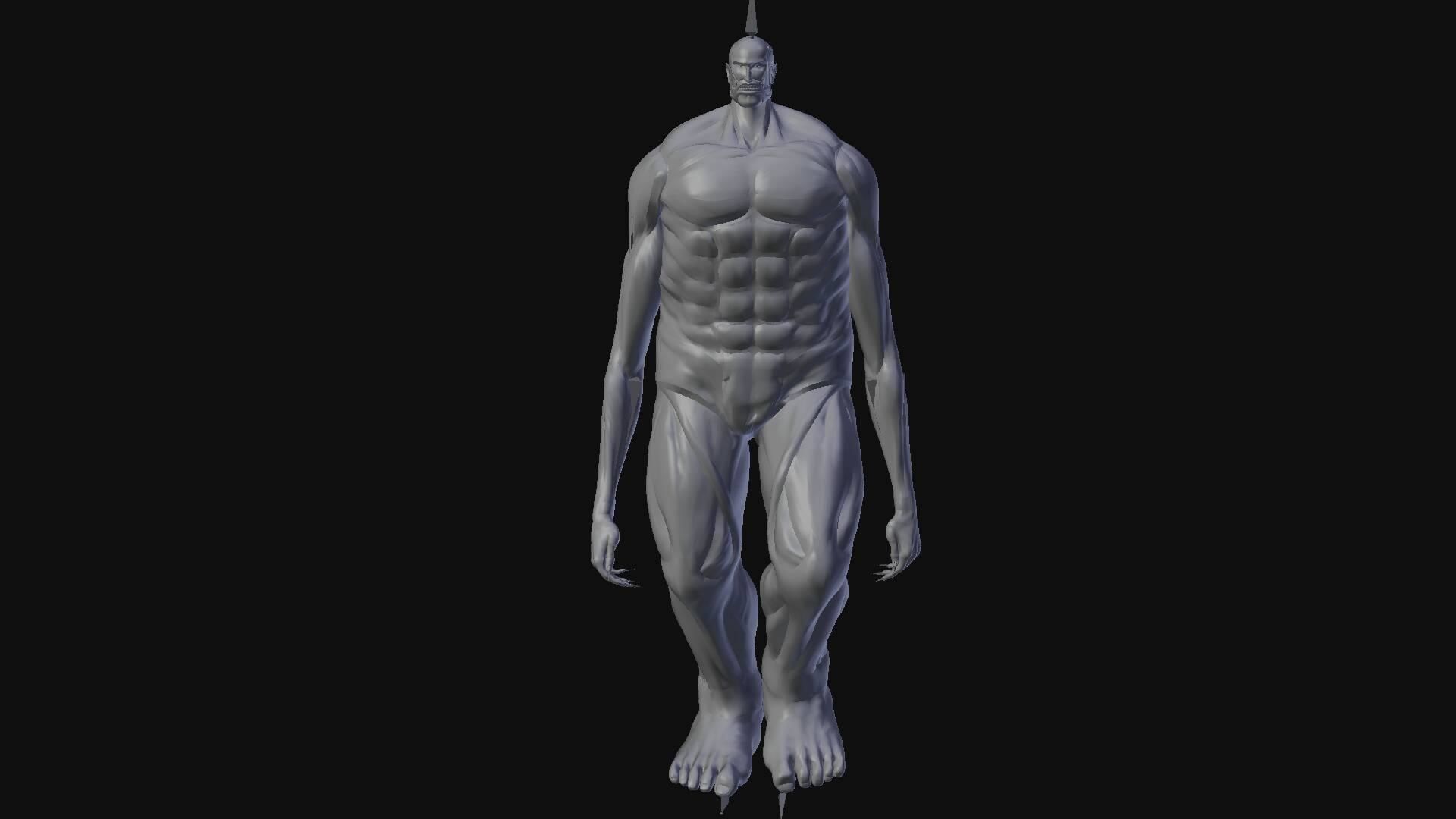 attack on titan Armored and colossal titan 3D model rigged | CGTrader
